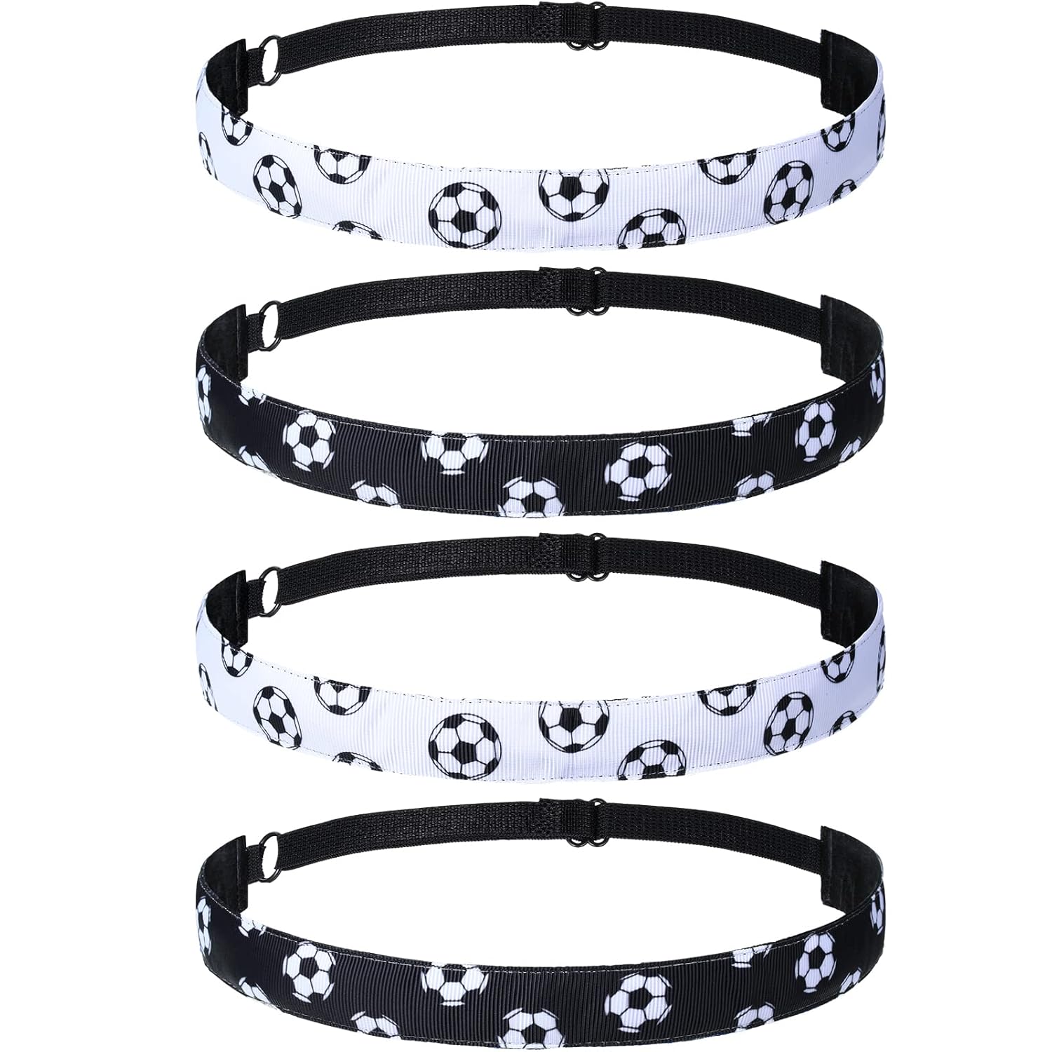 Amazon.com : SATINIOR 4 Pieces Non-slip Soccer Headband for Girl ...