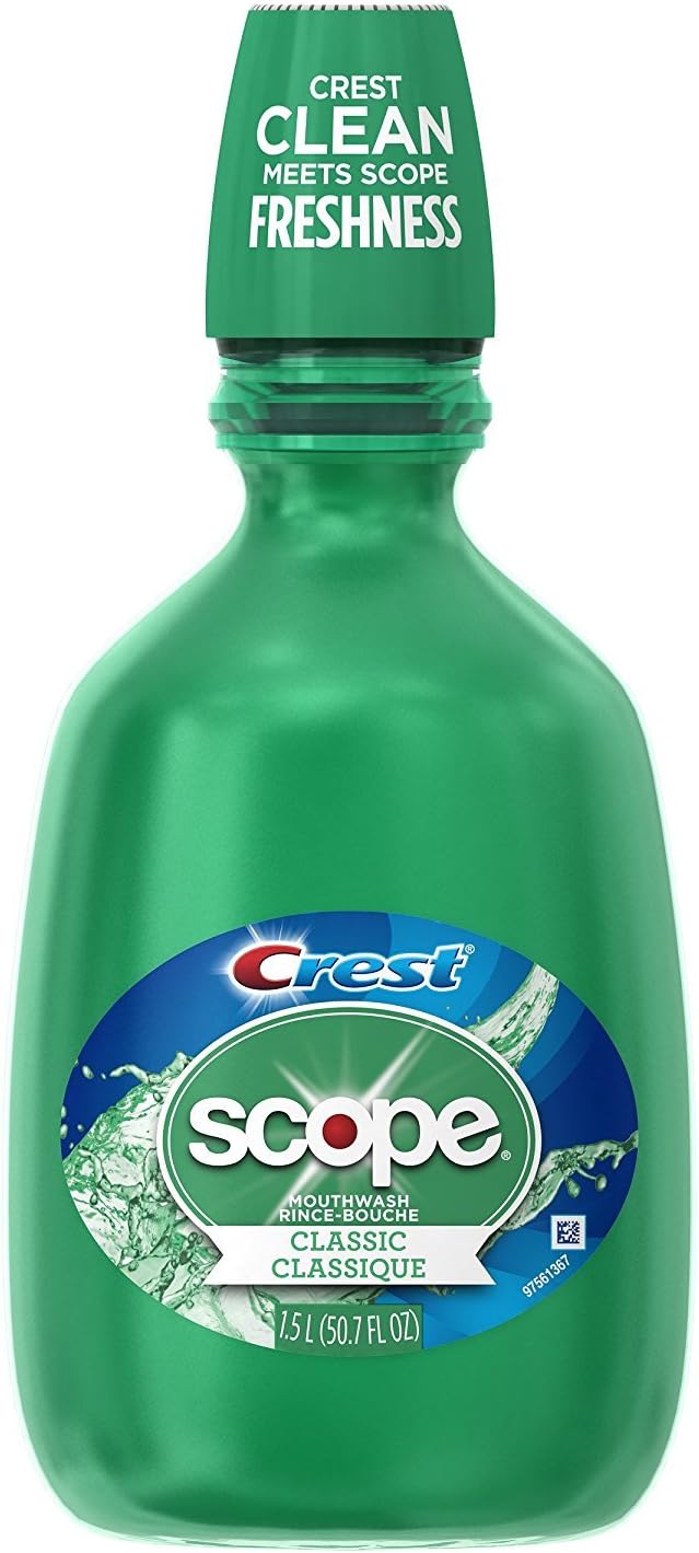 Amazon.com : Crest Scope Classic Mouthwash Original Formula, 16.9 Fl Oz ...