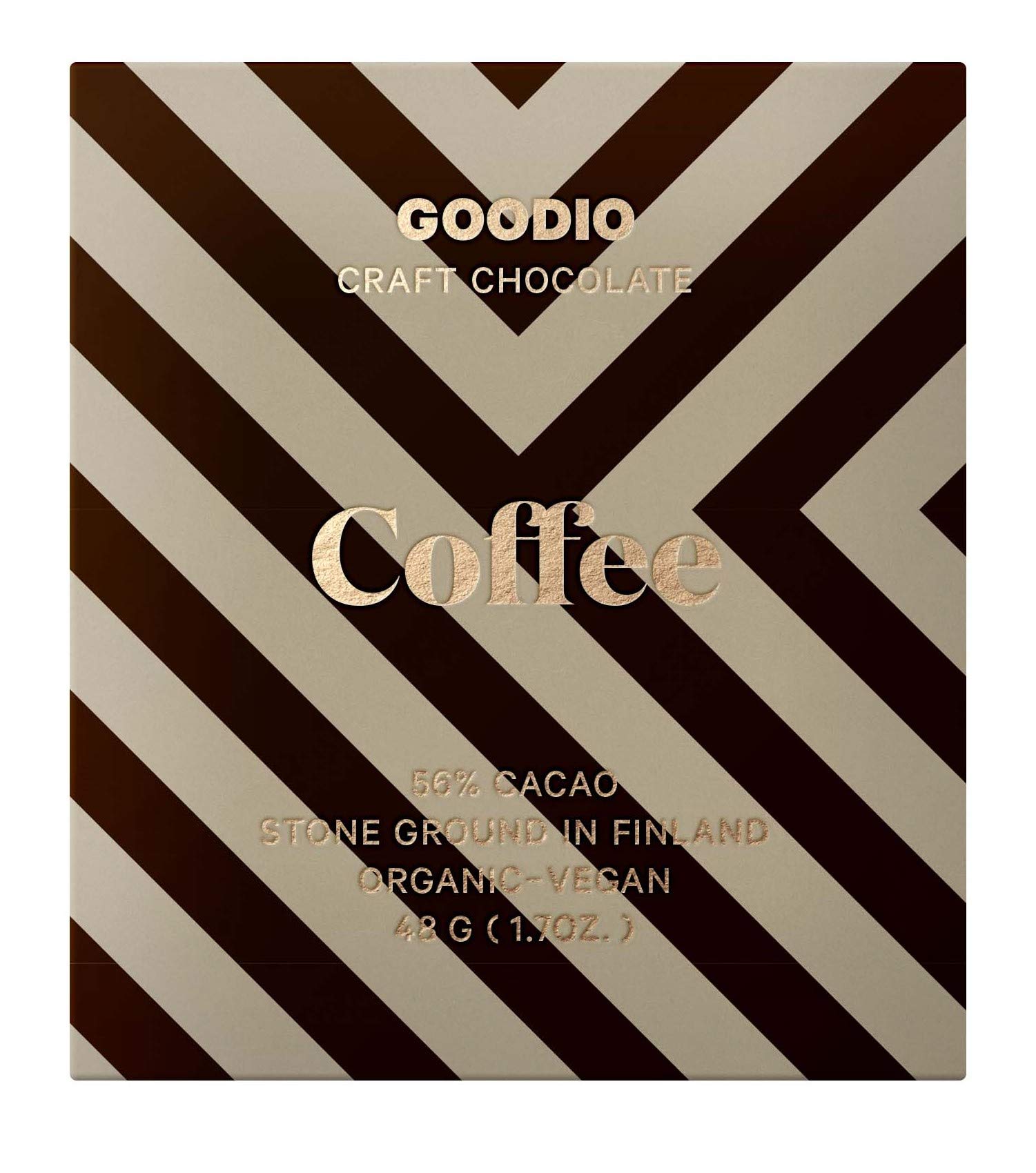 Amazon.com: Goodio Organic Chocolate Bar, Coffee 56%, 1.7 Ounce, Vegan ...