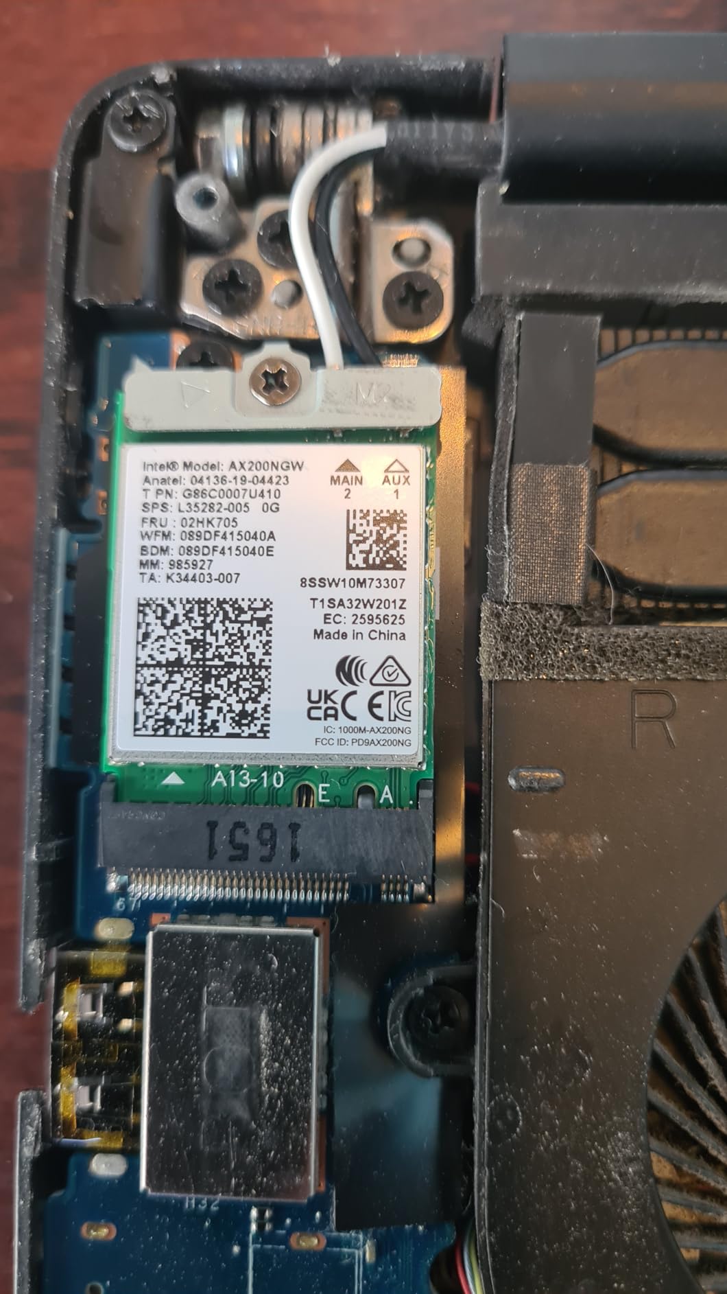 WiFi 6 Wireless Card Intel AX200 NGW Bluetooth 5.2 Tri-Band 5400Mbps ...