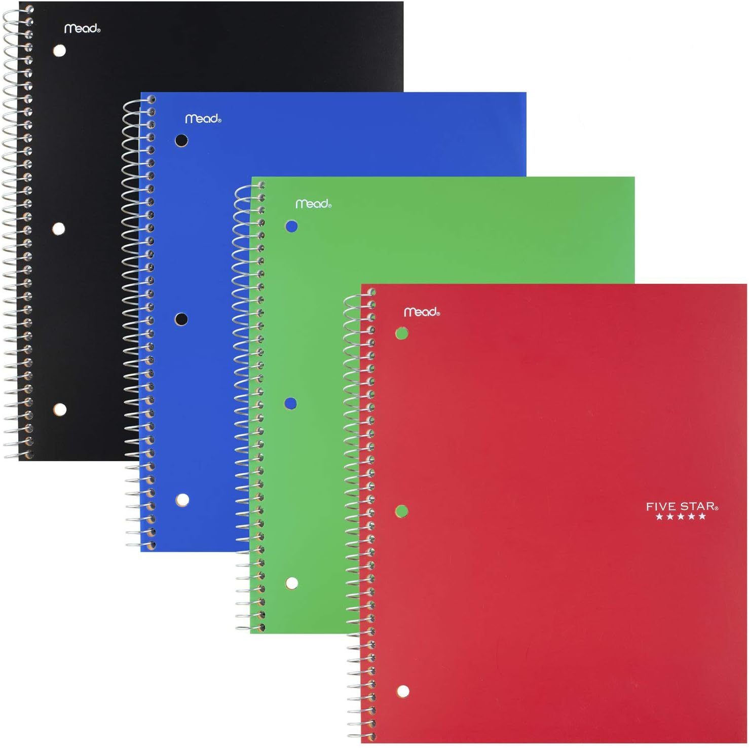 Amazon.com : Five Star Spiral Notebooks, 1 Subject, College Ruled Paper ...