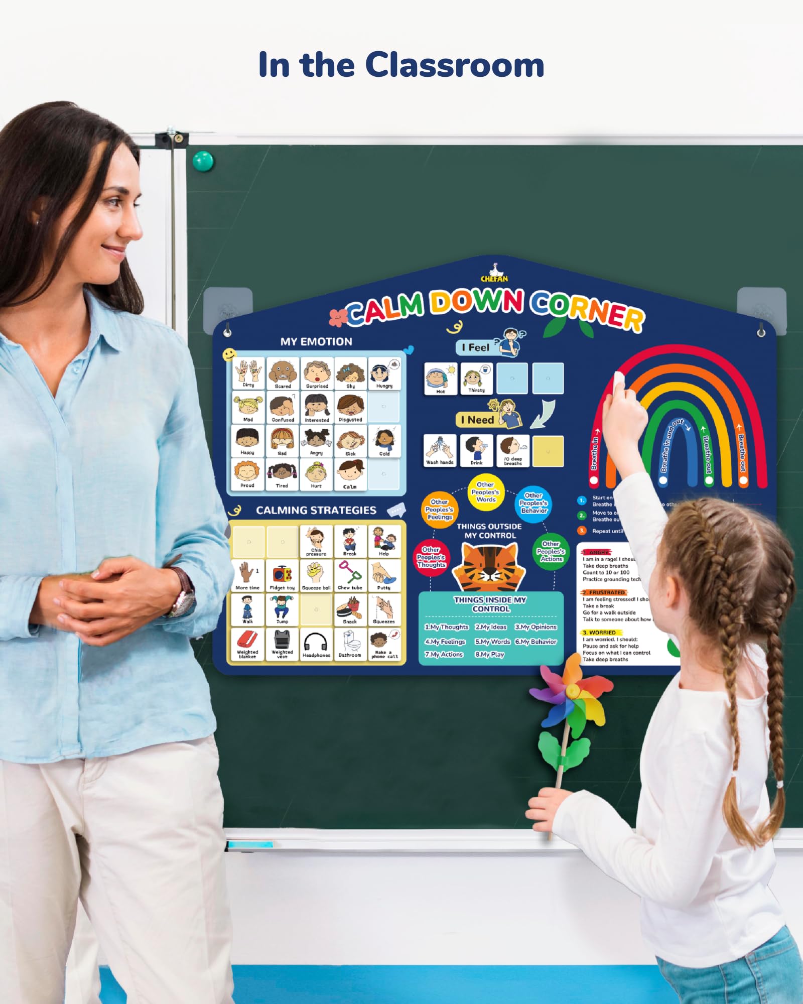 Snapklik.com : Calm Down Corner Set, Feelings Chart For Kids,Social Emotional Learning ...