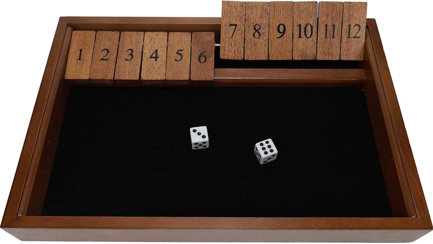 Amazon.com: WE Games Wooden Shut The Box - Close The Box Set with 12 ...