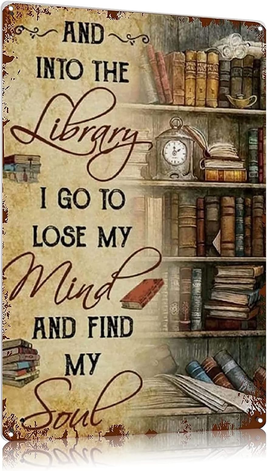 Amazon.com: Love Reading Poster, Books Give A Soul to The Universe ...