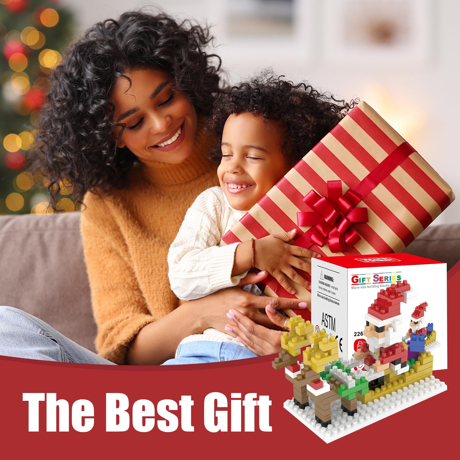 RevpoltIQ Christmas Building Blocks Set Christmas Tree Gingerbread ...