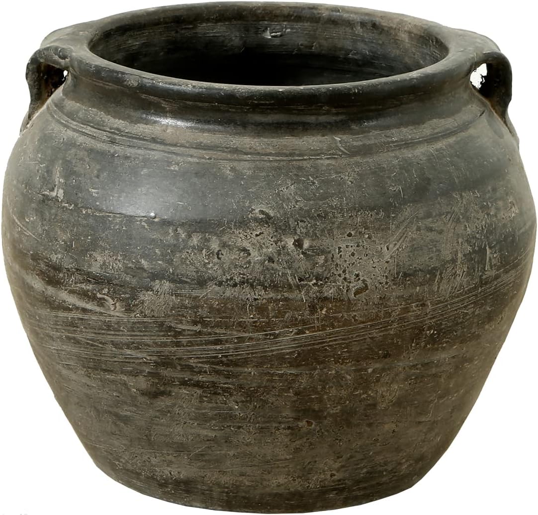 Amazon.com : Artissance Home Small Charcoal/Gray Ceramic Indoor Outdoor ...