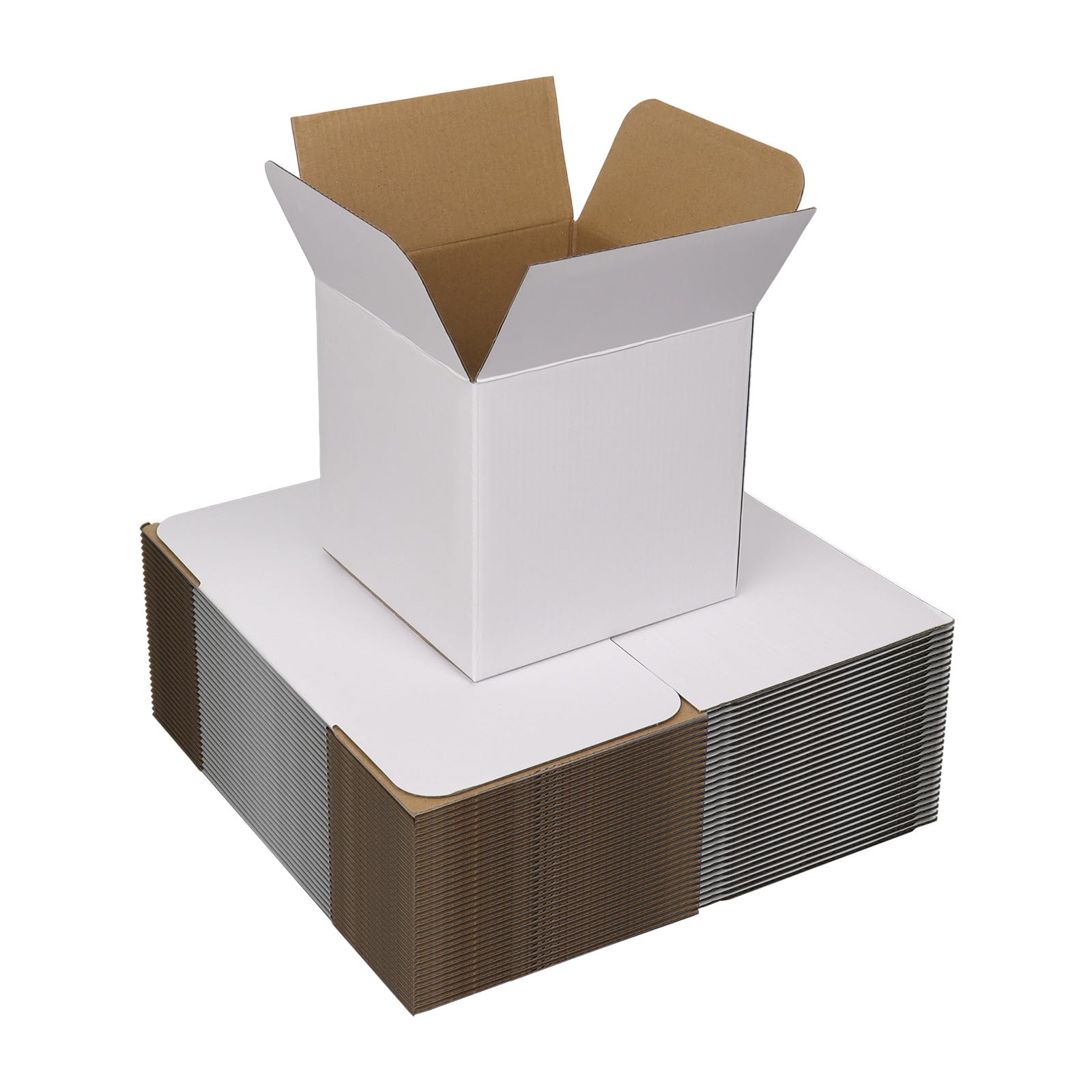 Amazon.com: White 6x6x6 Shipping Boxes, 30 Pack Small Boxes for ...