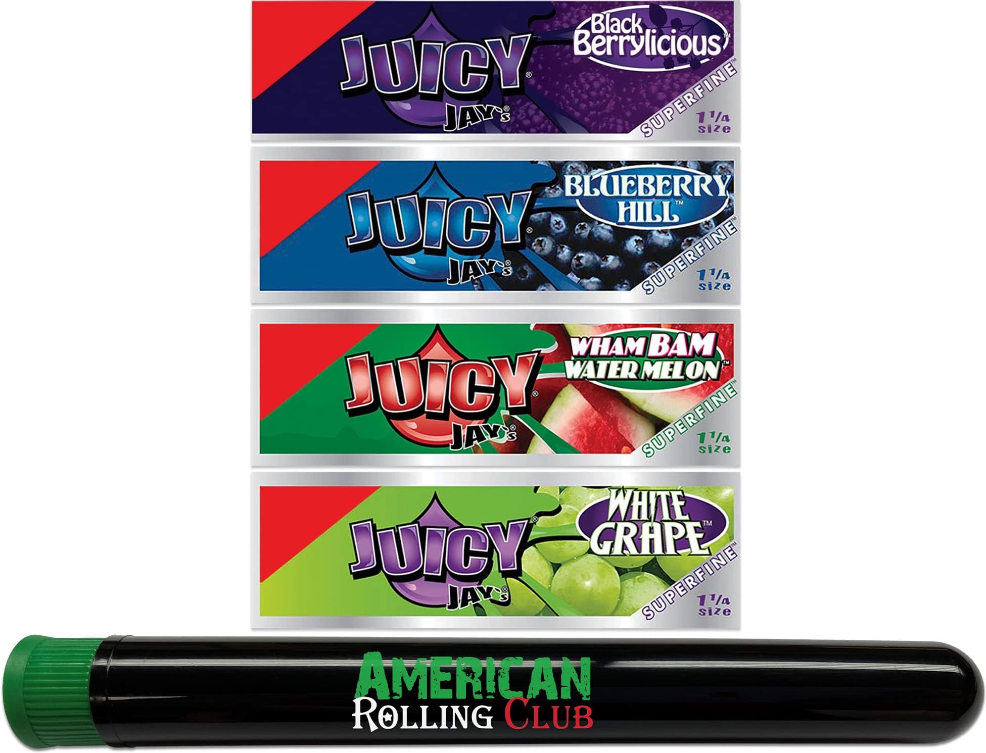 Amazon.com: Juicy Jays Flavored Rolling Paper Variety Pack (12 Pack ...