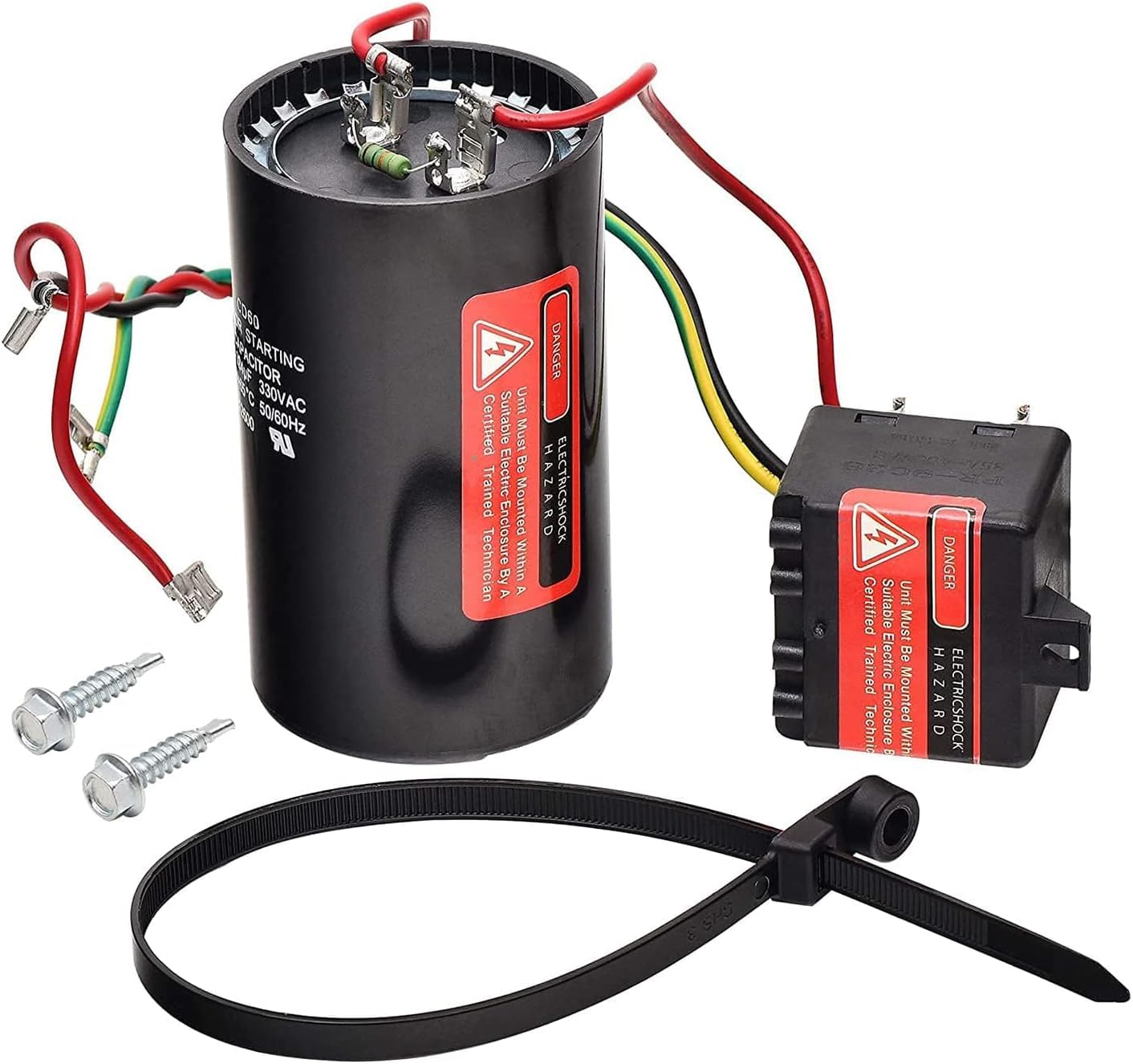 Amazon.com: Long Term New ZRUA Compressor Saver Hard Start Capacitor ...