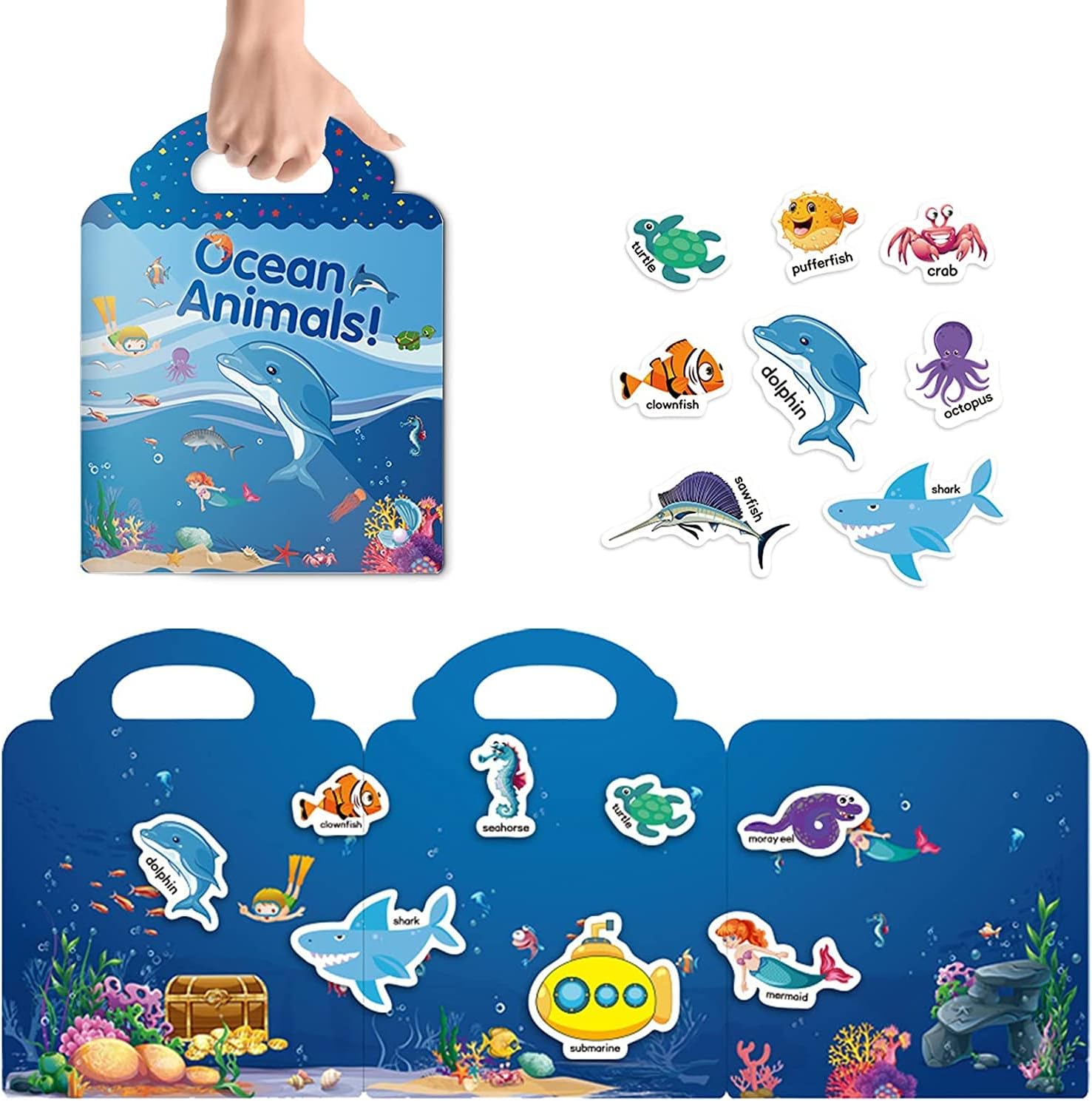 Melissa & Doug Reusable Sticker Pad: Habitats - 150+ Reusable Stickers ...