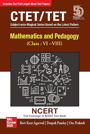 Mathematics and Pedagogy For CTET/TET | For Class : VI-VIII | Full ...