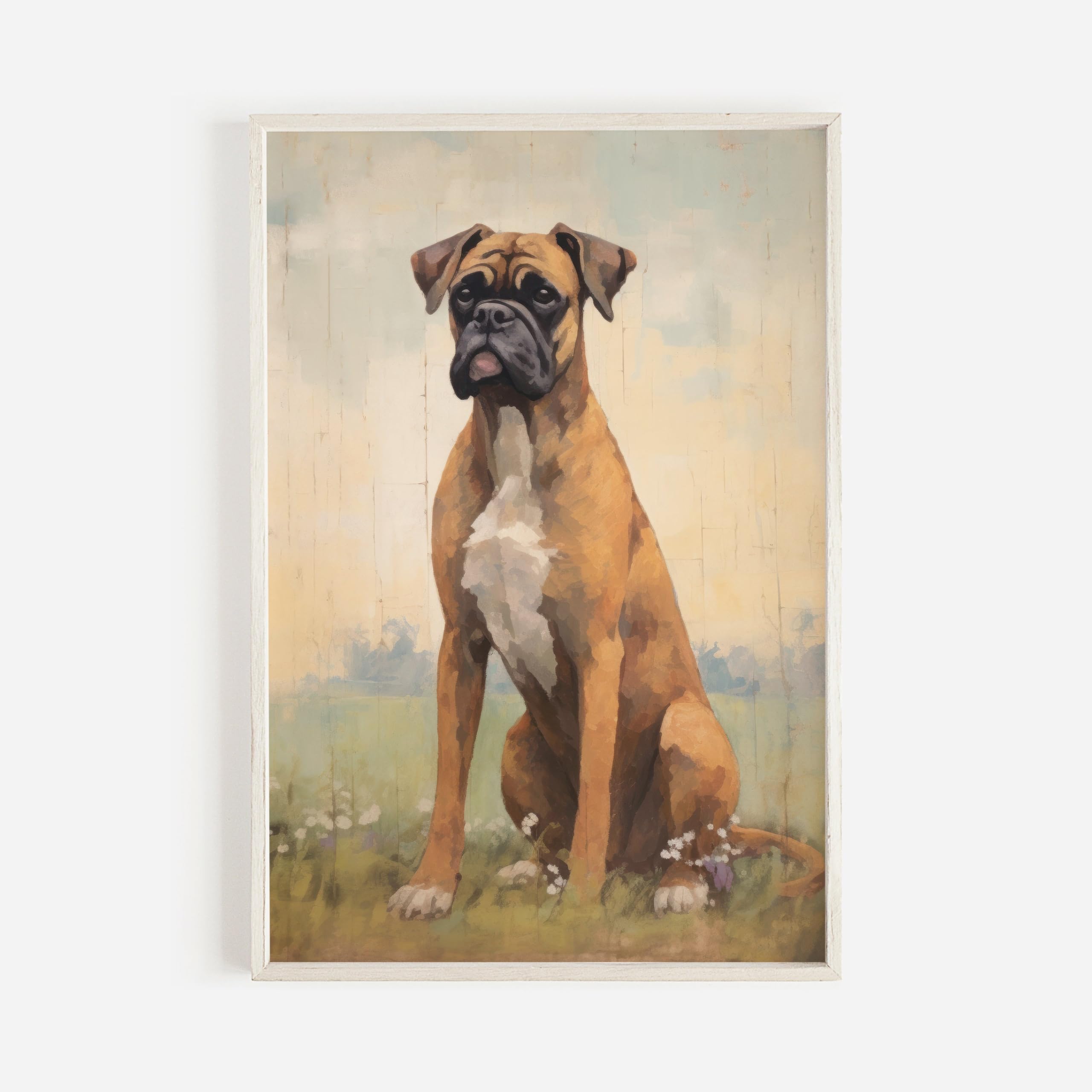 Boxer Dog Print