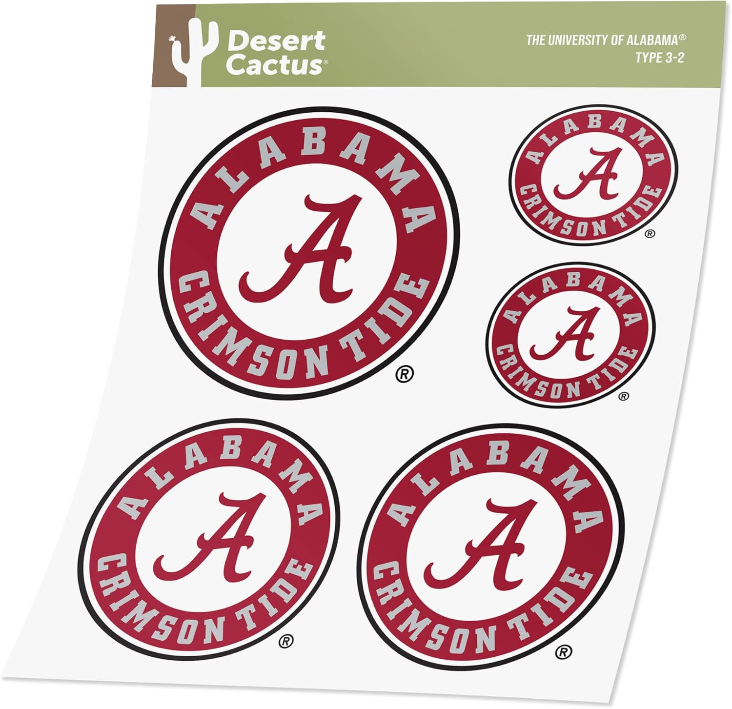 Amazon.com: University of Alabama Sticker Crimson Tide Bama UA Vinyl ...
