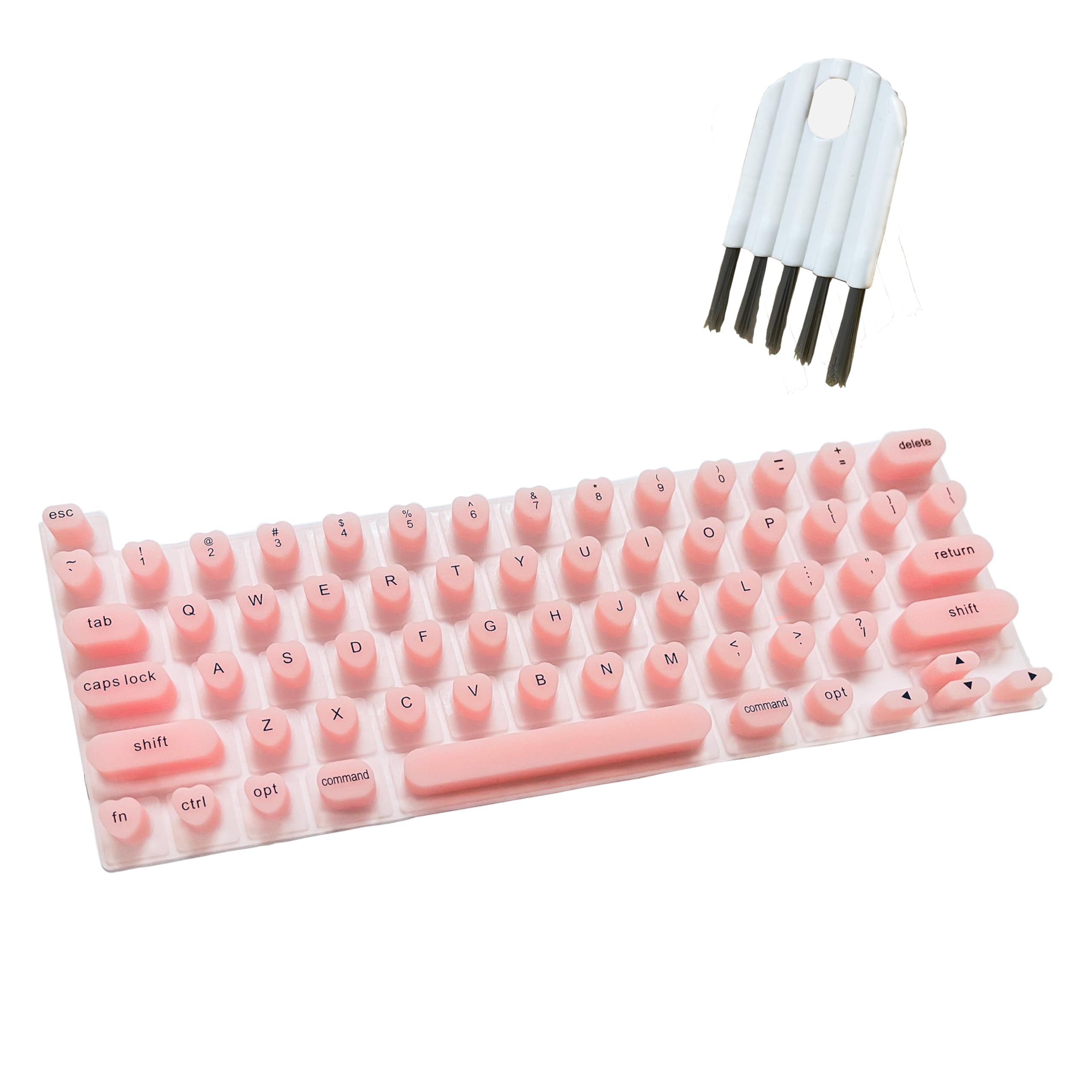 Amazon.com: Long Nail Keyboard Cover with Cleaning Brush Compatible for ...