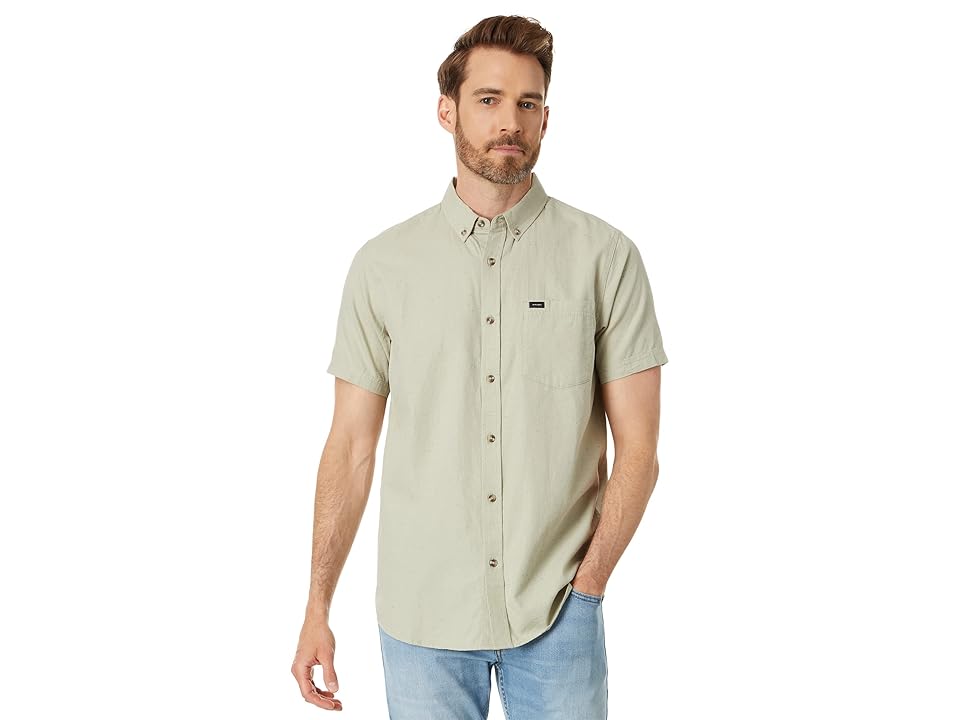 Rip Curl Ourtime Short Sleeve Woven (Sage) Men's Clothing International ...