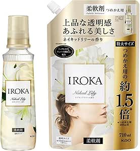 Amazon.co.jp: IROKA Flare Fragrance Fabric Softener, 20.4 fl oz (570 ml) + Refill, 24.0 fl oz ...