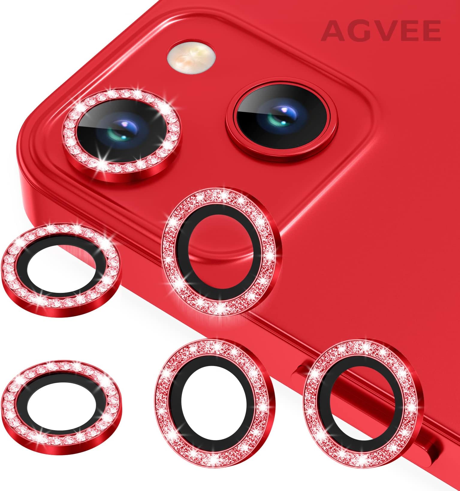 Amazon.com: AGVEE 3+3 6 Pack for iPhone 13 6.1 inch / 13 Mini 5.4 inch ...