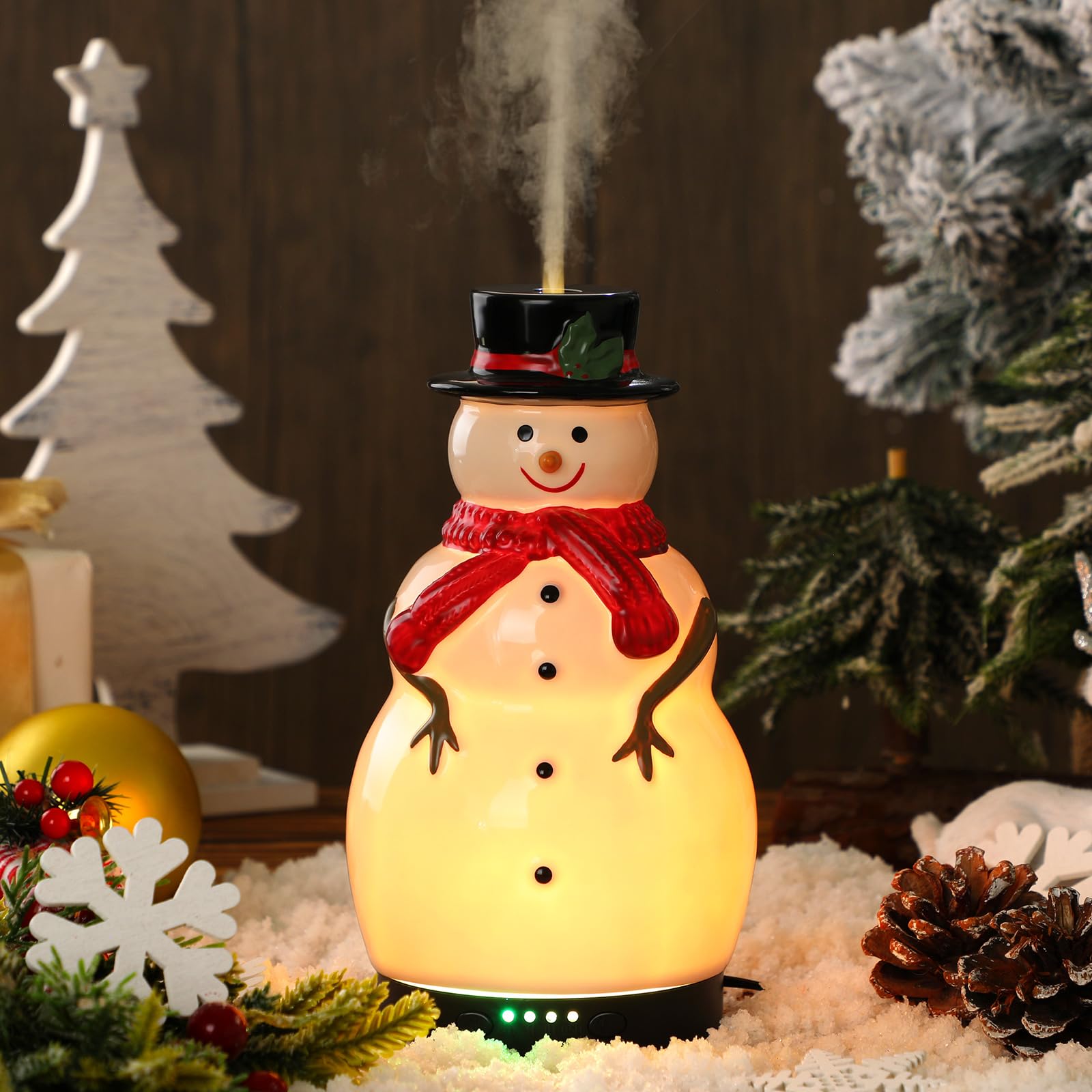 Snapklik.com : Rossesay Christmas Essential Oil Diffuser 120ml Ceramic ...