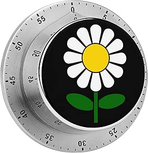 Amazon.com: Daisy Flower 60 Minute Timer Digits Loud Alarm Visual ...