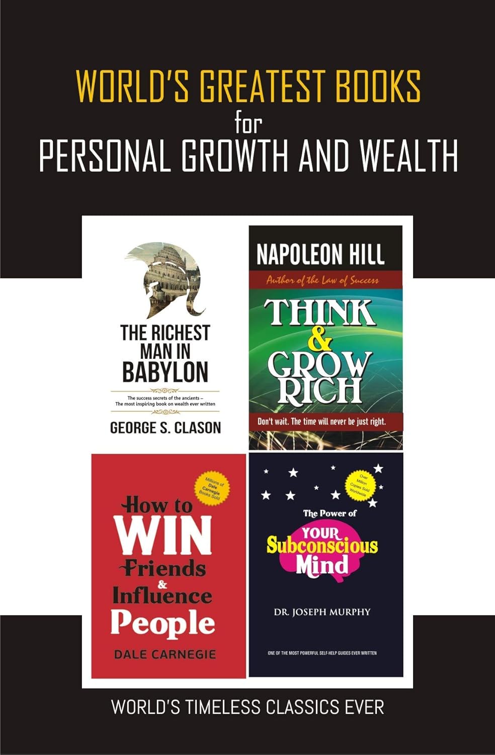 World’s Greatest Books For Personal Growth & Wealth (Set of 4 Books ...