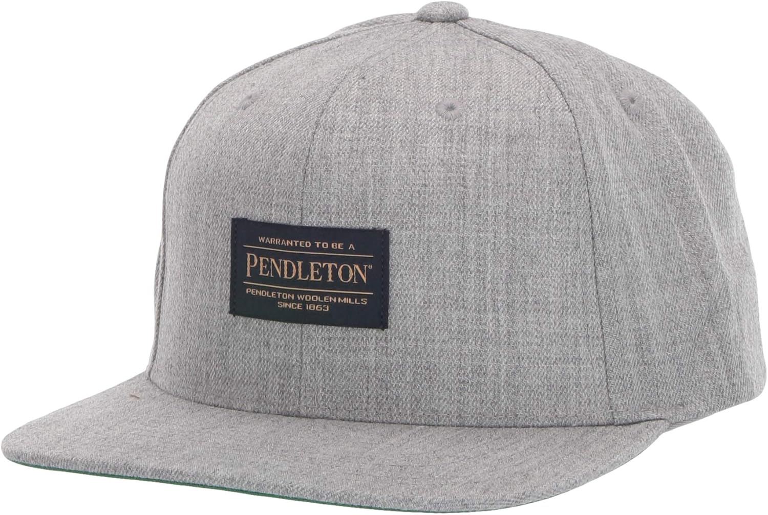 Pendleton unisex adult Logo Flat Brim Hat Baseball Cap, Heather Grey, One Size US at Amazon Men ...