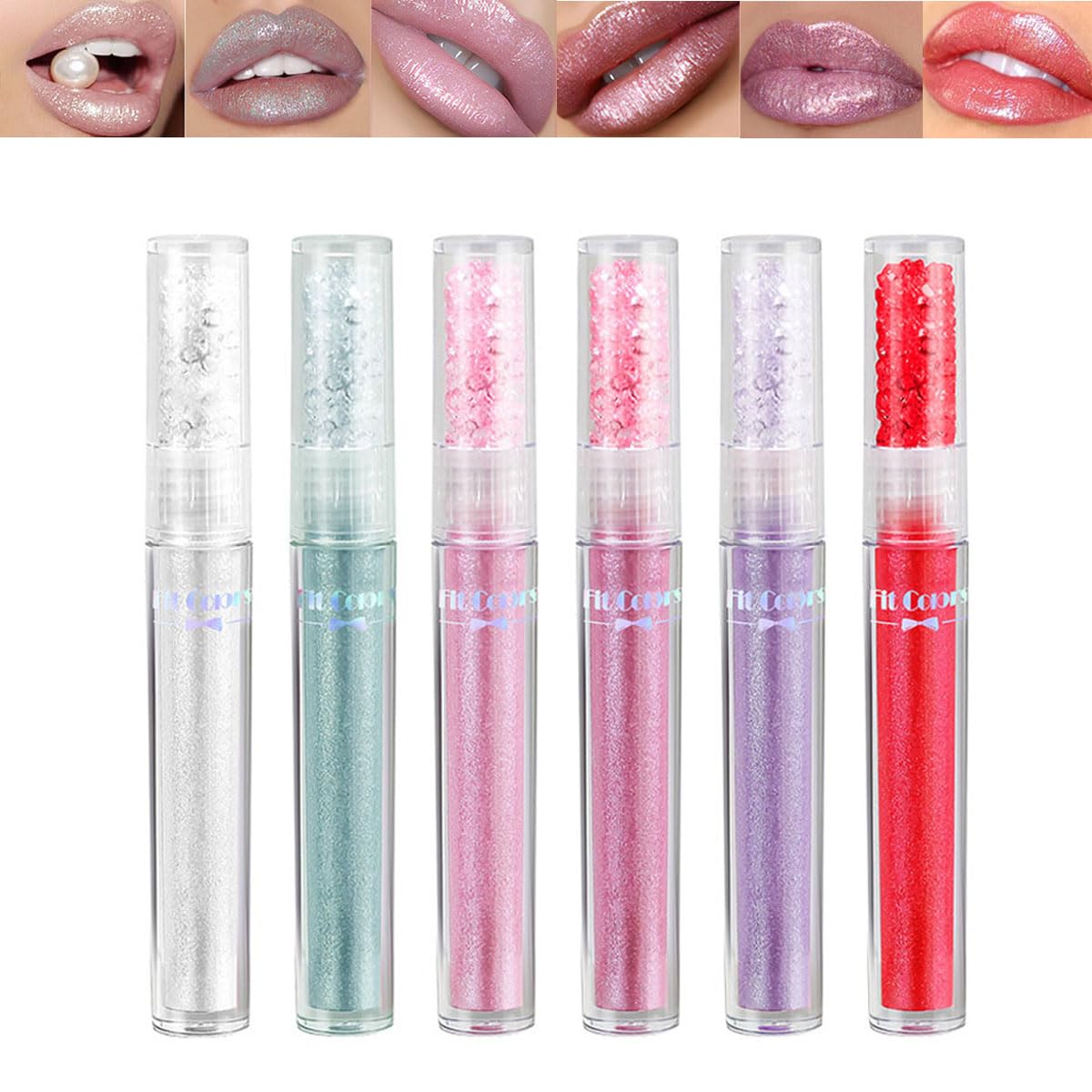 Amazon.com : Pakivs 6Pcs Glitter Liquid Lipstick Set,Waterproof Long ...