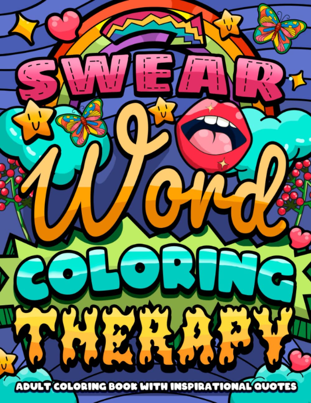 Amazon.com: Swear Word Coloring Therapy: Adult Coloring Book with ...