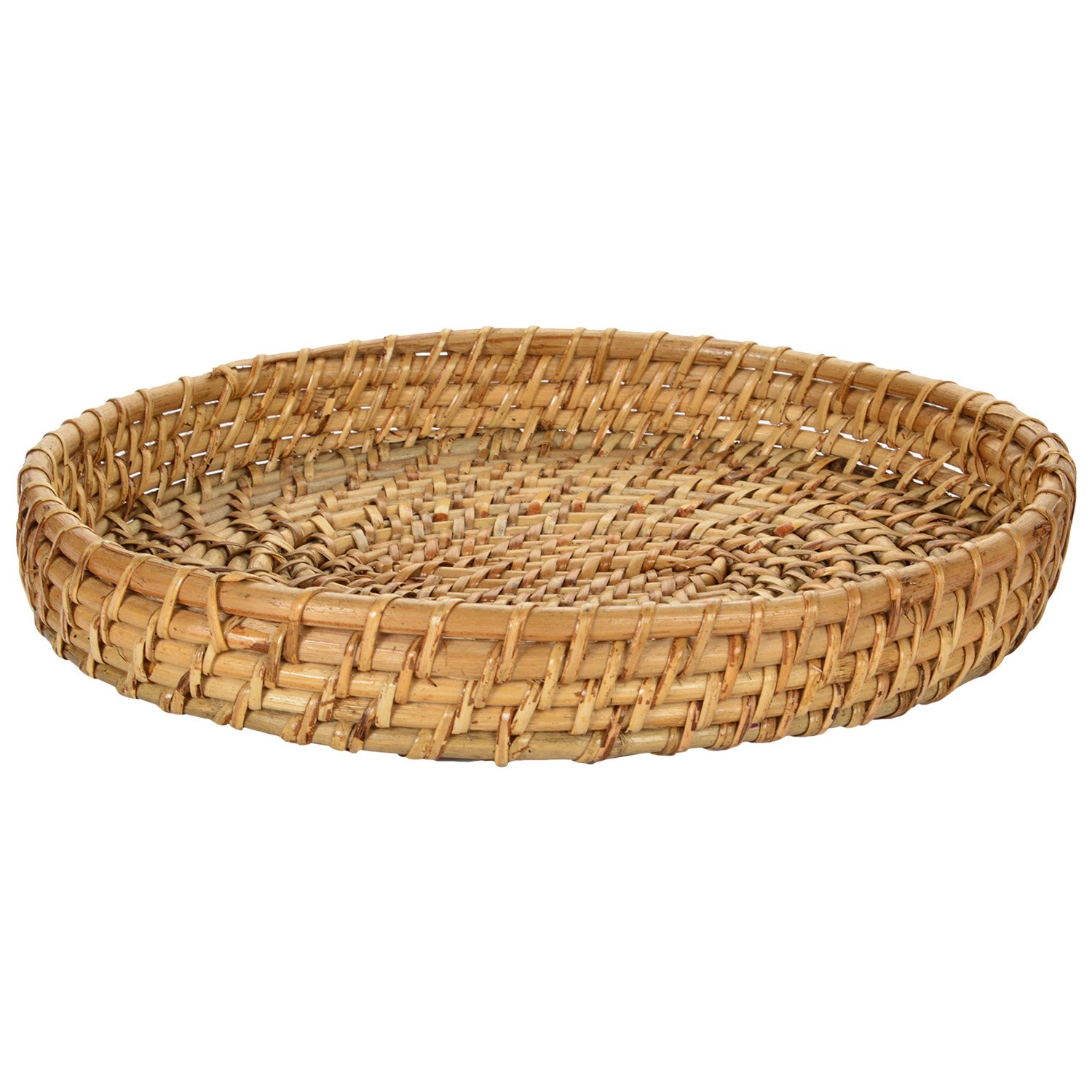 Assam Cane Handicraft Assam Cane Oval Tray -(12x10 Inches,Brown ...