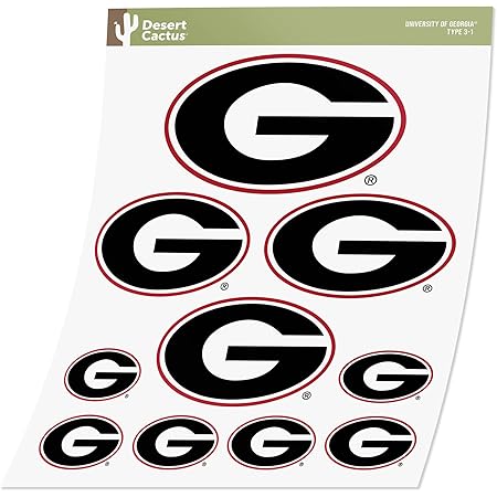 Amazon.com: University of Georgia Bulldogs UGA Dawgs Sticker Vinyl ...