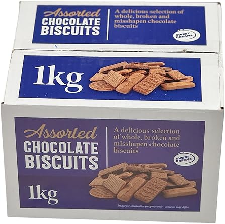 Sweet Dreams Assorted Chocolate Box – 1kg Bulk Pack of Broken Biscuits ...