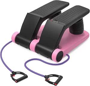 Steppers for Exercise at Home, Mini Stepper with Resistance Bands, Air ...