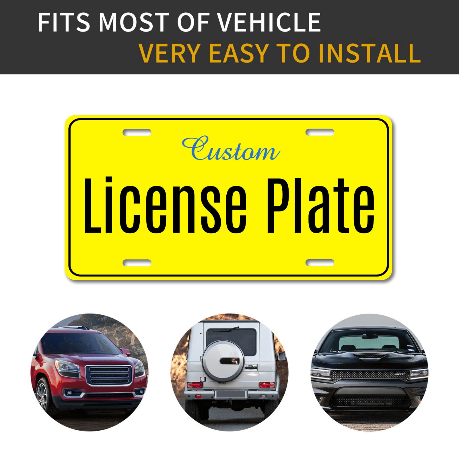 Personalized Front Plates Custom License Plate For Front Of Car