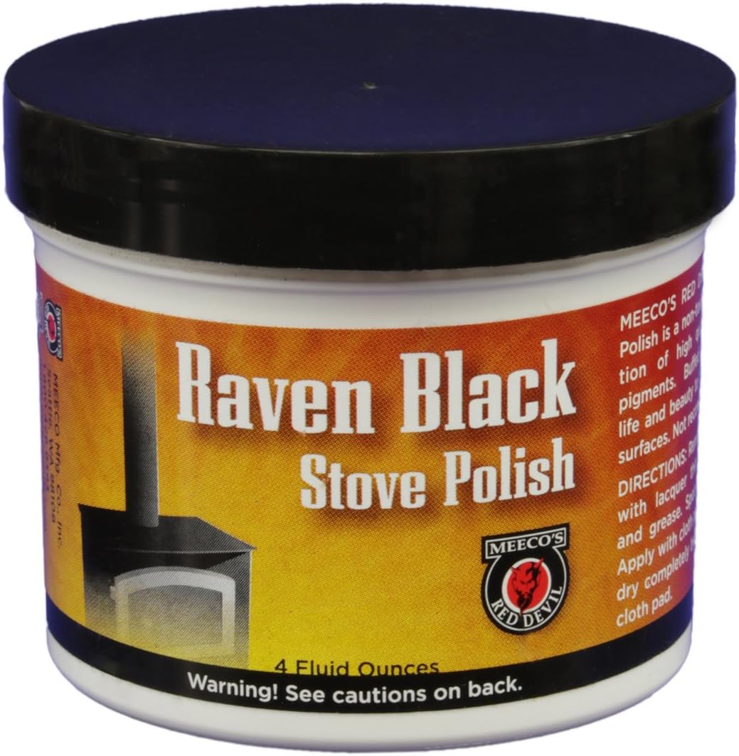 MEECO'S RED DEVIL Black Stove Polish for Cast-Iron Surfaces