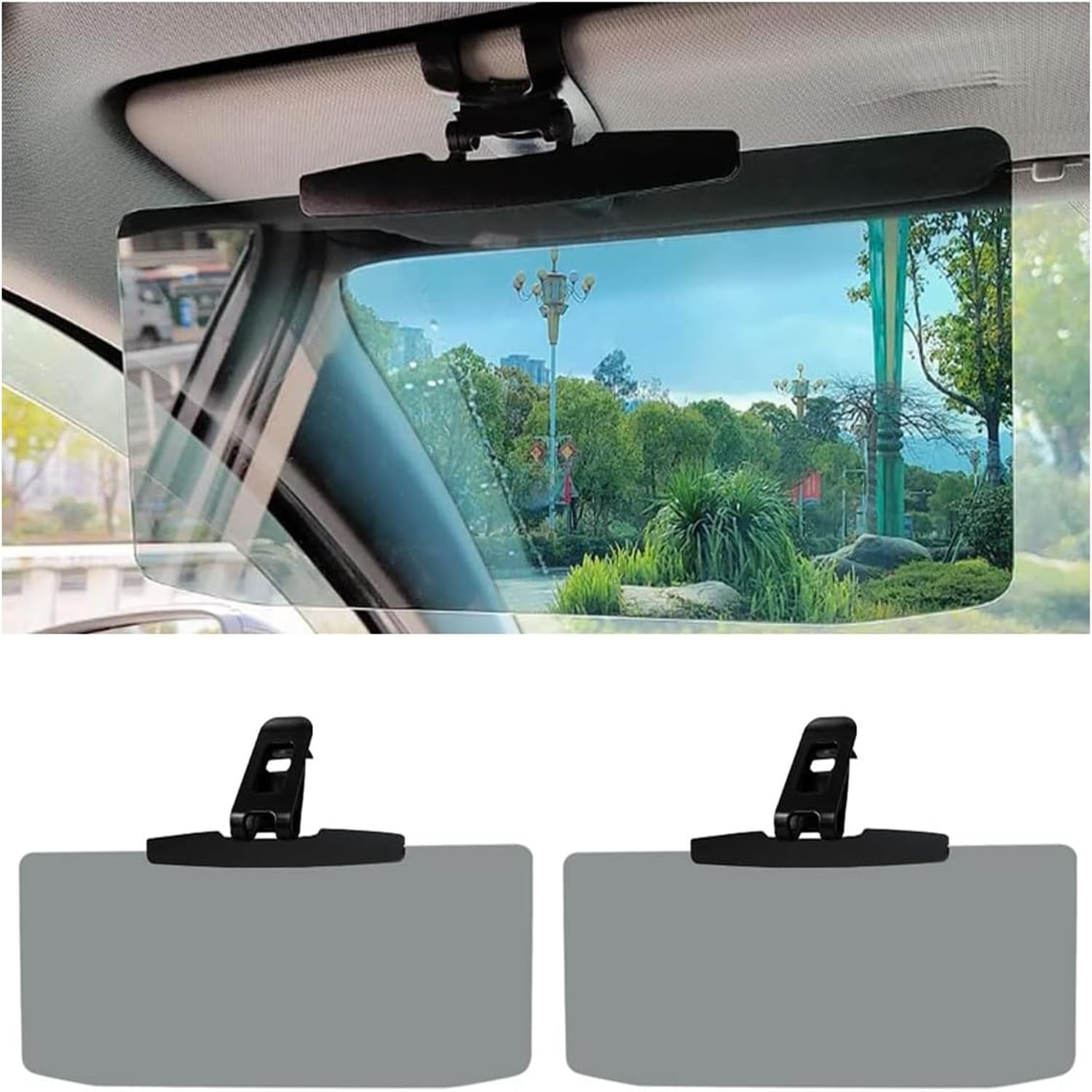Sun Visor for Car, Adjustable Anti-Glare Car Sun Visor Extender ...