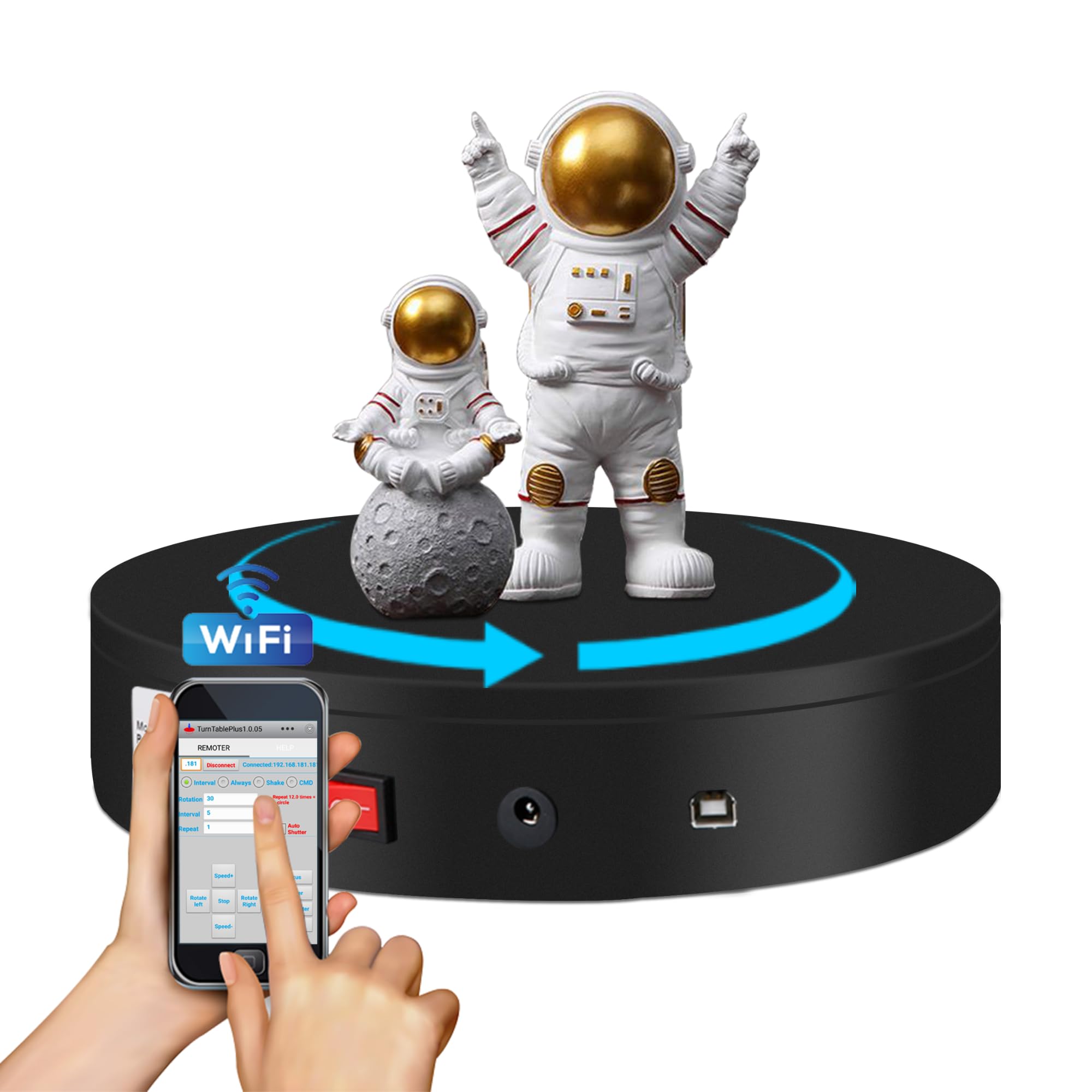 Buy ComXim Rotating Display Stand with Remote Control WiFi and USB ...