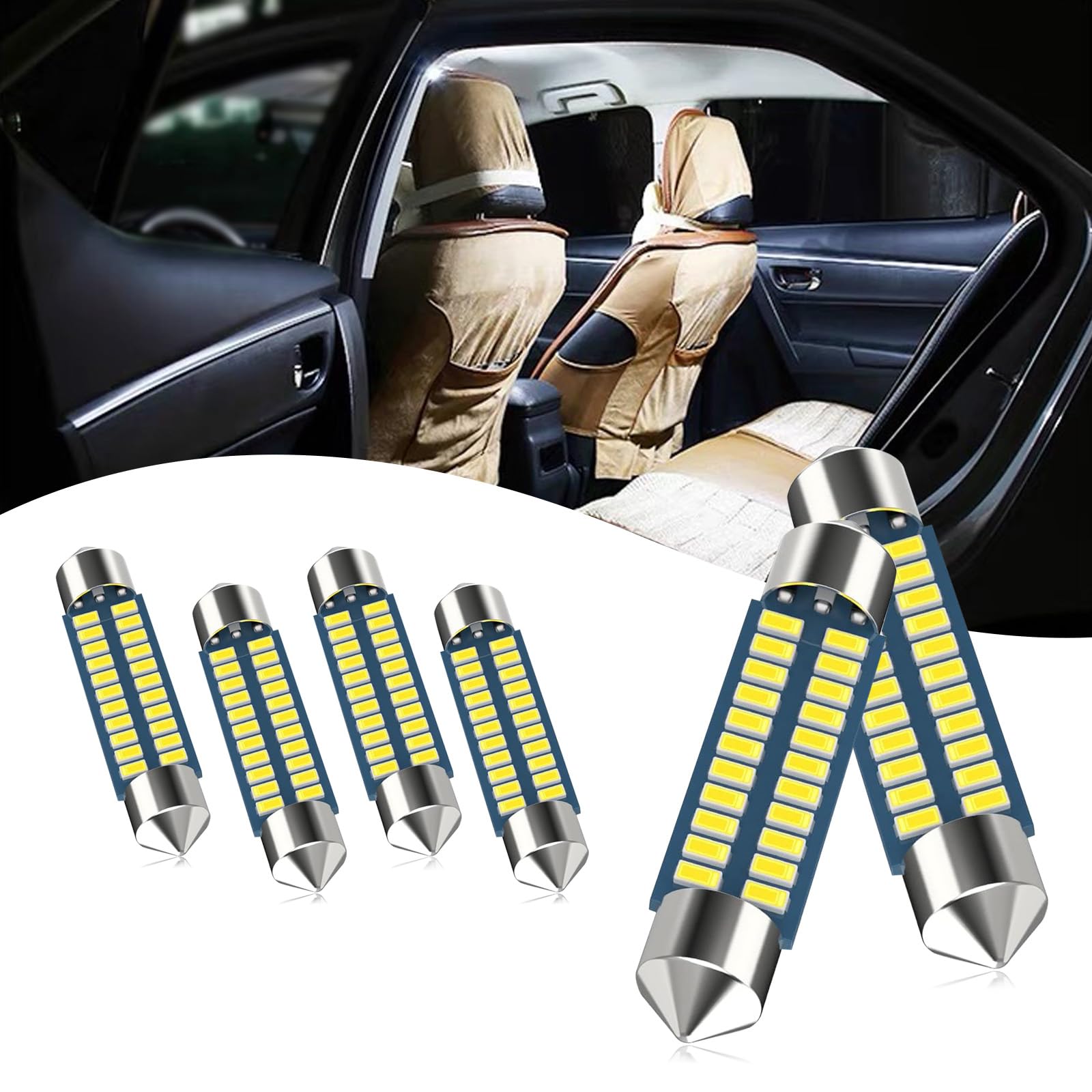 Amazon.com: Gseigvee 6 PCS Car License Plate Lights, Waterproof Led ...