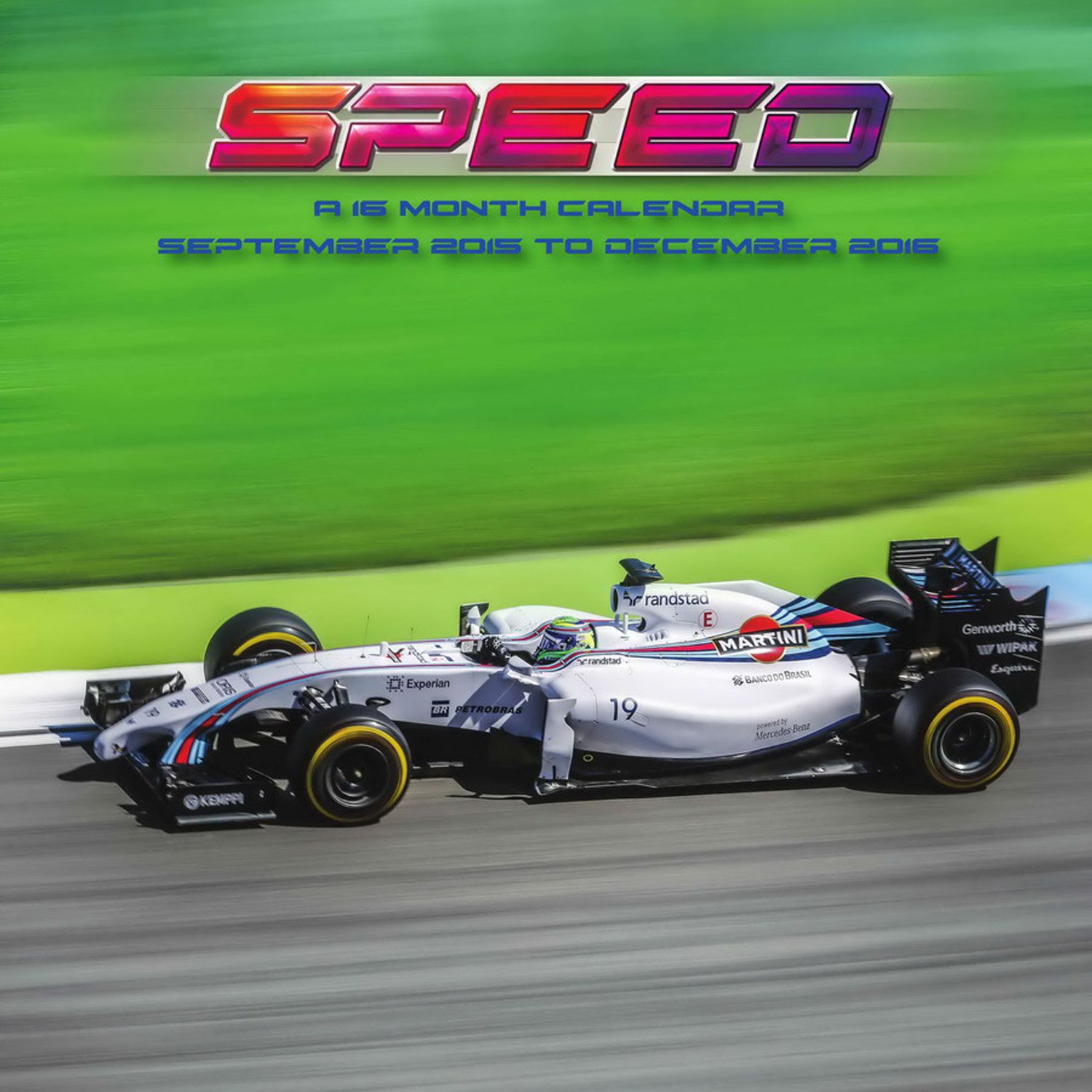 Speed Calendar - 2016 Wall Calendars - Racing Calendar - Race Car ...