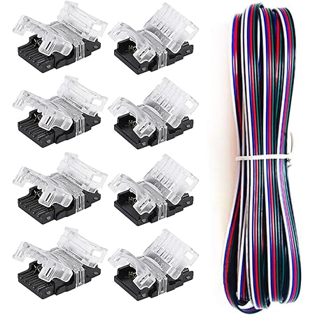 SUPERNIGHT LED Strip Splitter Connector 5 Pins 1 to 2 Y- Splitter ...