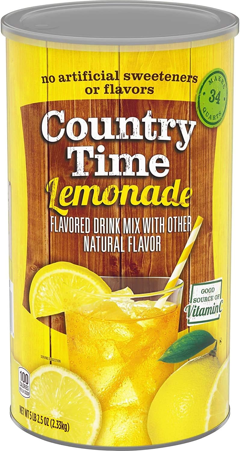 Amazon.com : Country Time Lemonade Naturally Flavored Powdered Drink ...