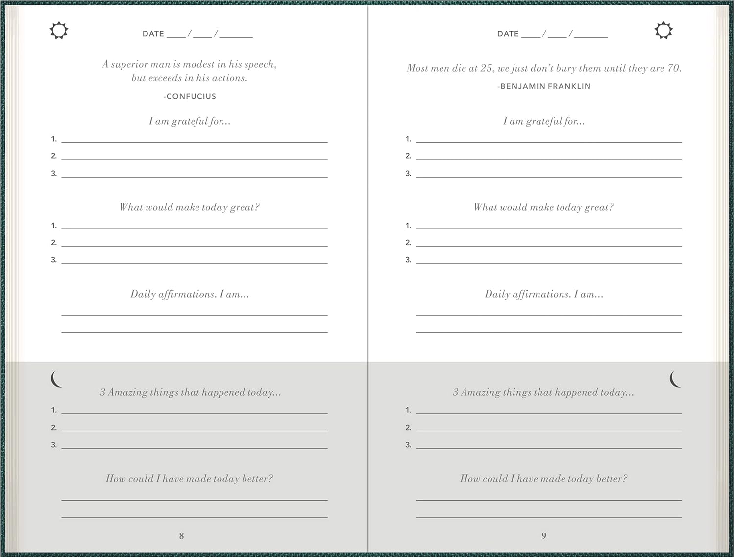 The 5-Minute Diary Self-Management, Self-care, Time Management Daily ...