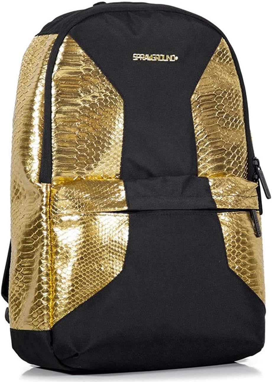 Amazon.co.jp: [スプレーグラウンド]Sprayground Cut And Sew Gold Snake Backpack ...