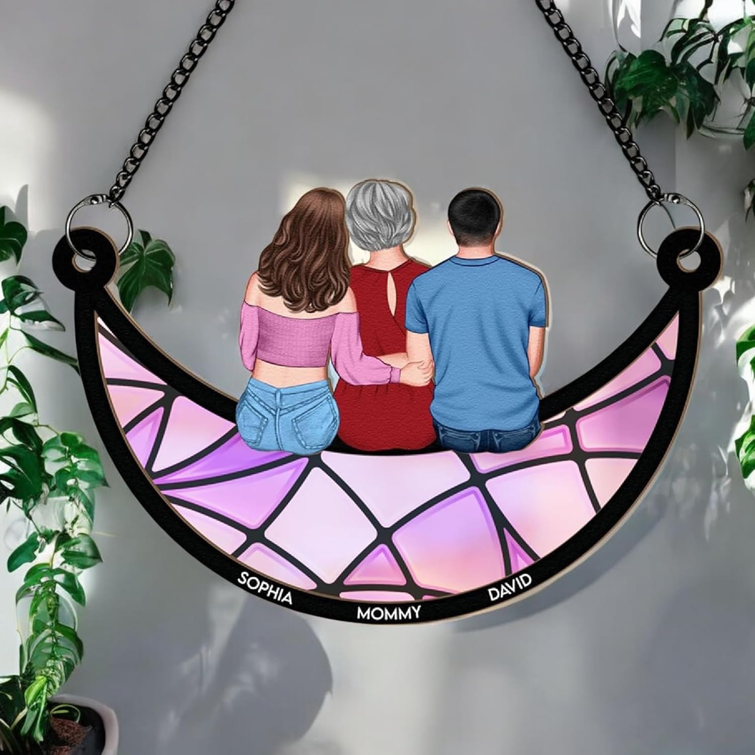 Amazon.com: Personalized Window Hanging for Mother’s Day, Children ...