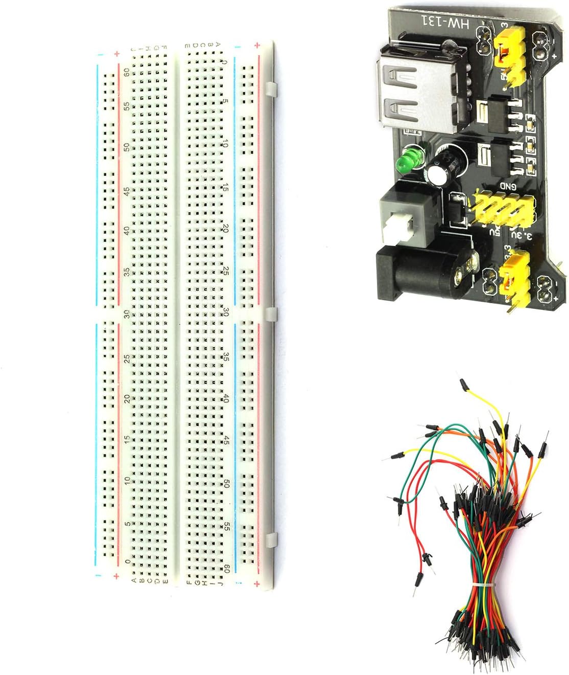 1 juego de electrónica divertida (1 módulo de fuente de alimentación ...