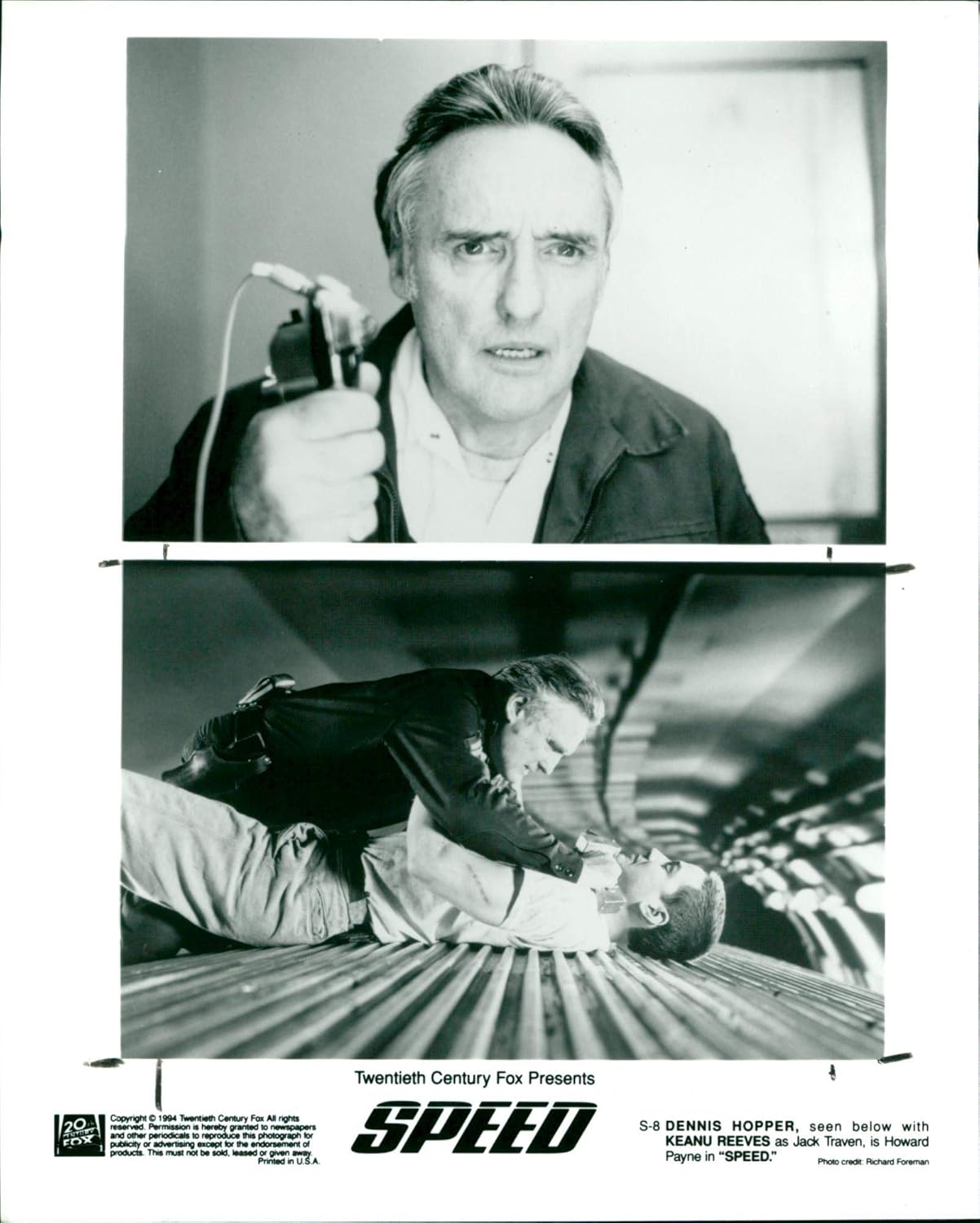 Amazon.com: Dennis Hopper and Keanu Reeves in "Speed" - Vintage Press ...