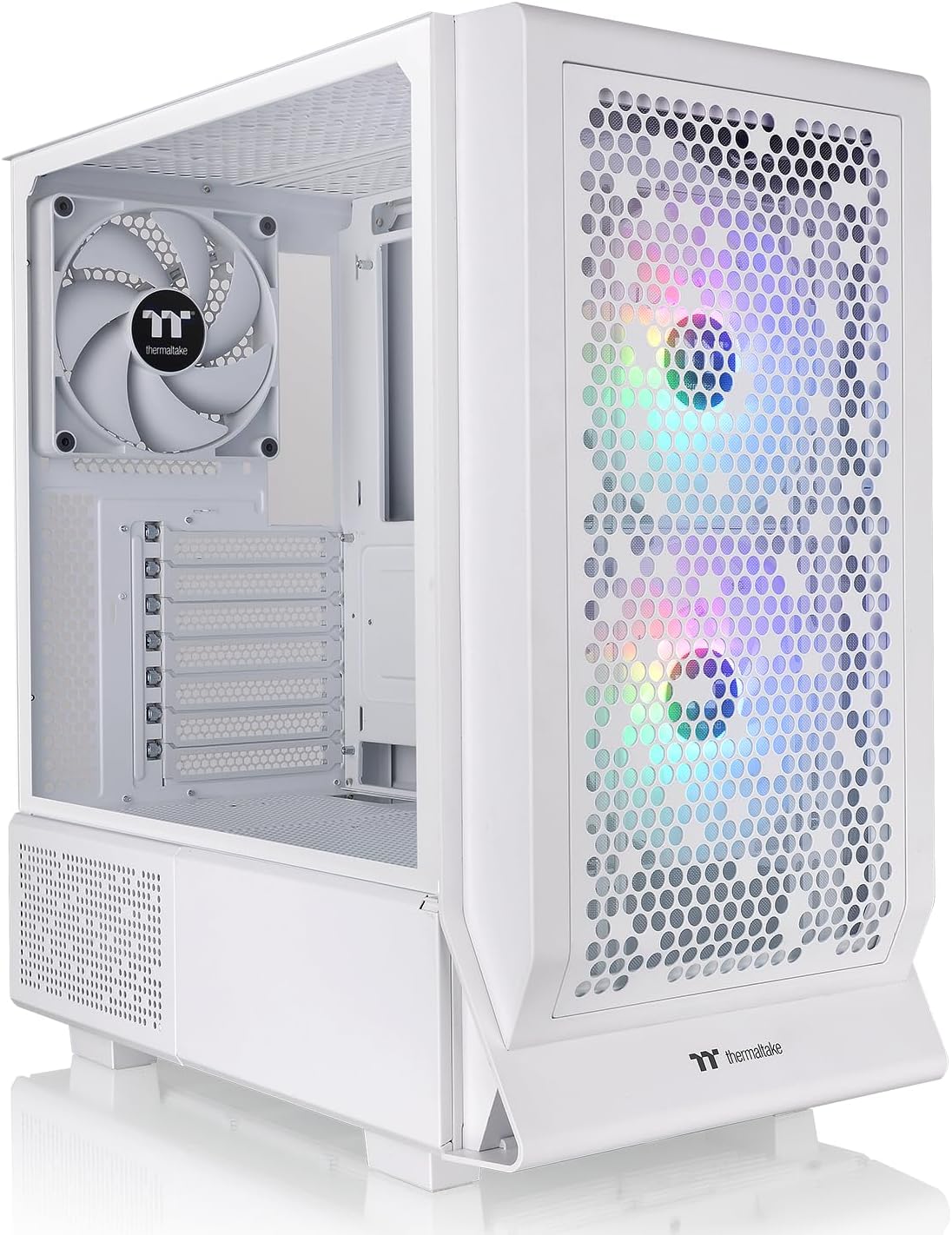 Thermaltake Ceres 330 TG ARGB Snow Mid Tower E-ATX Case - BuildPC