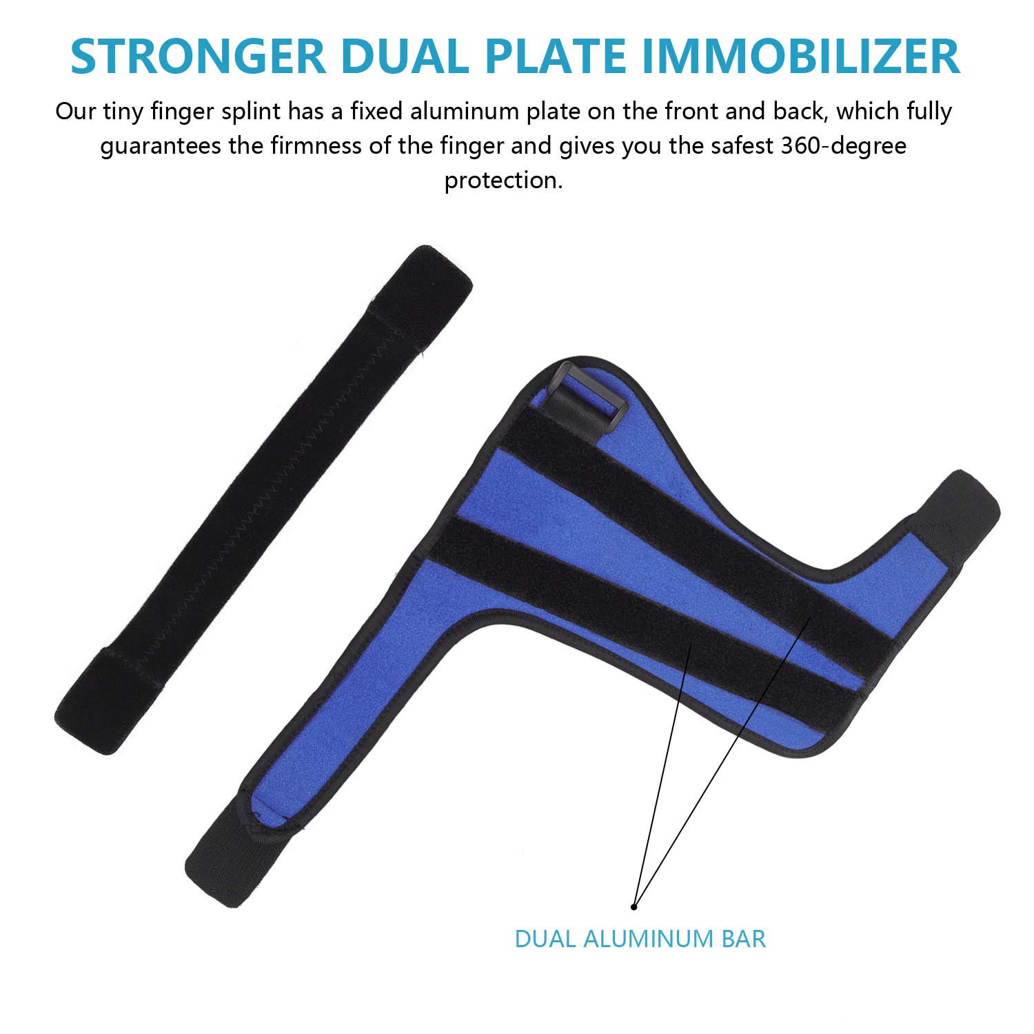 fibee Boxer Finger Fracture Splint 4th or 5th Two Finger Brace ...