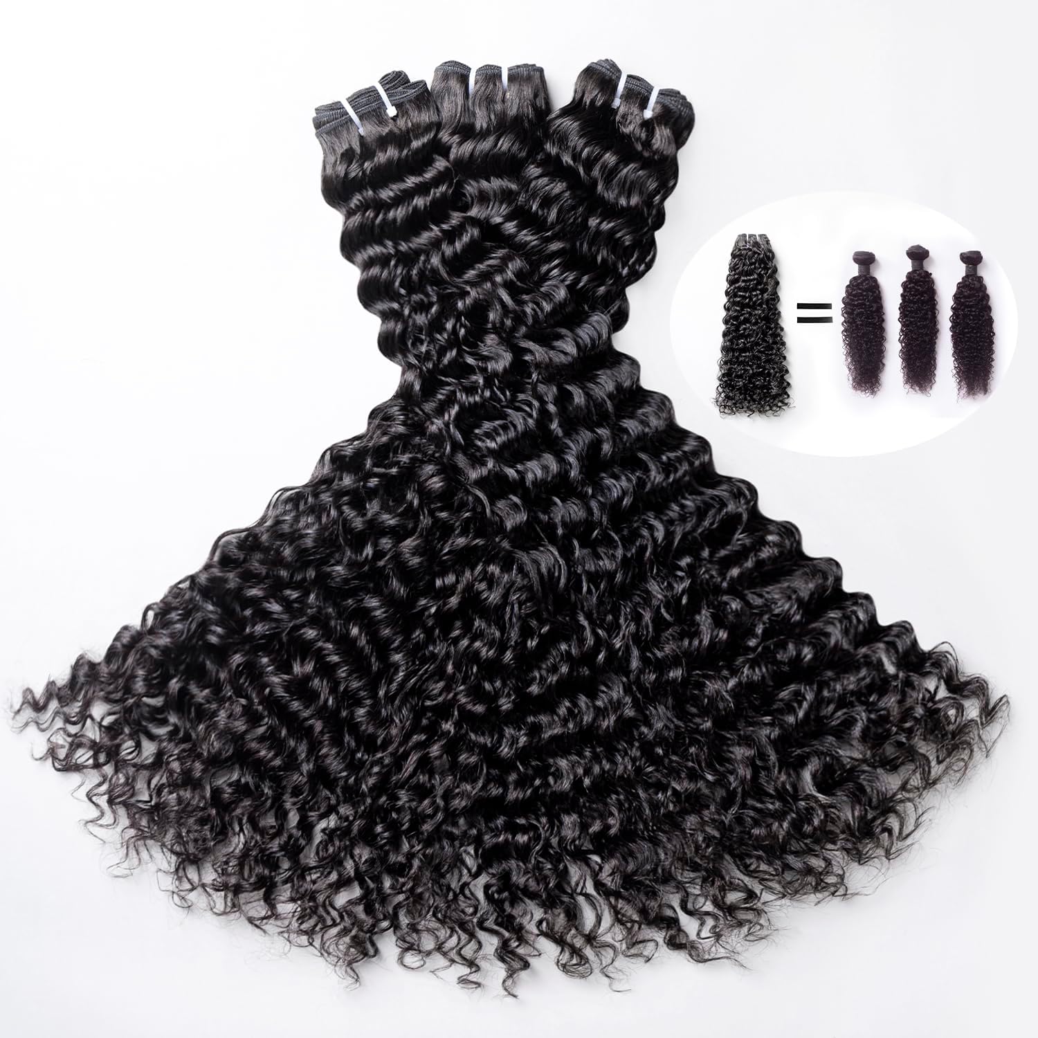 Amazon.com : TRIIPPY Raw Human Hair Bundles,Triple Lifespan Than ...