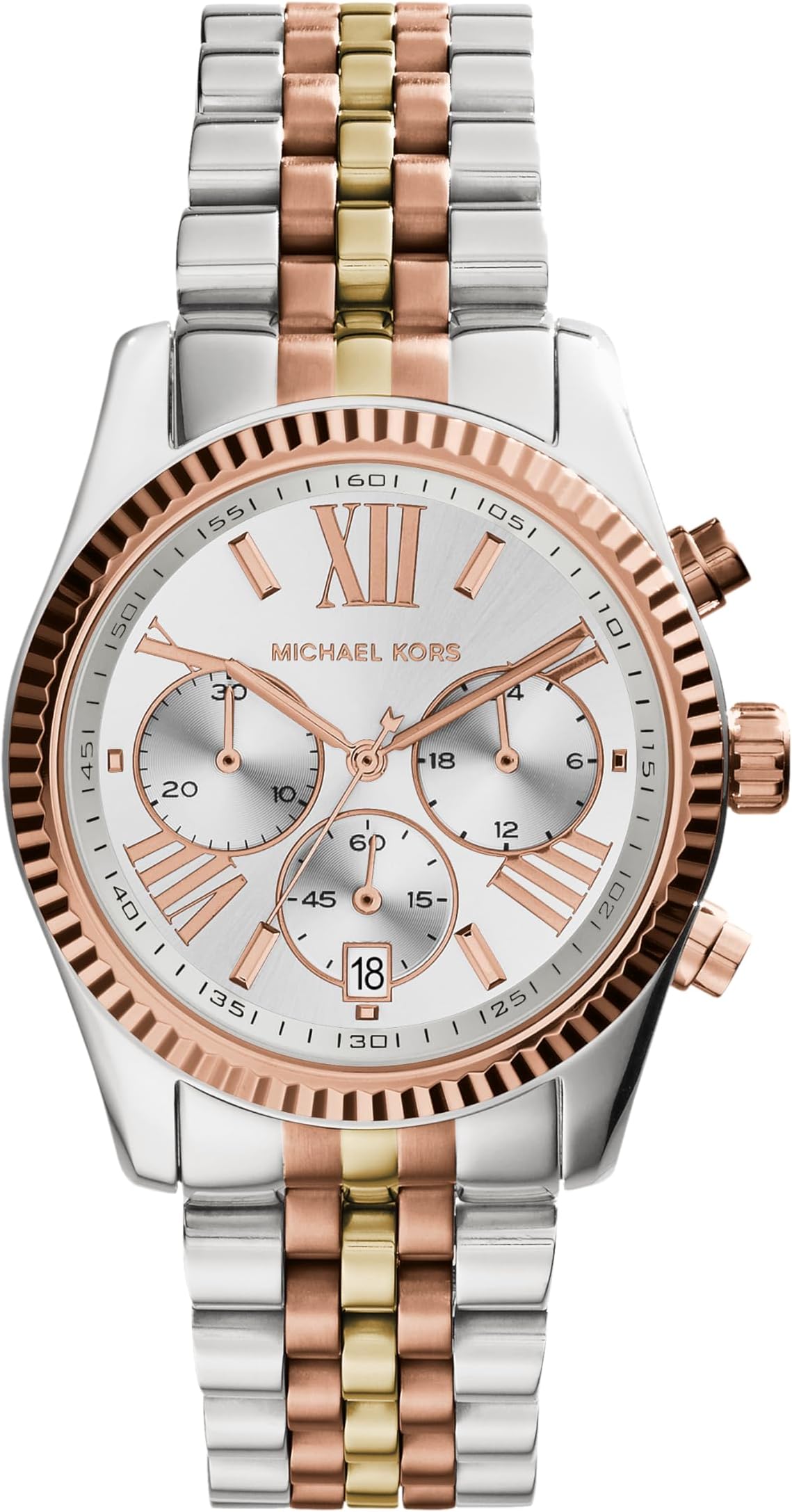 Michael Kors Parker orologio al quarzo cronografo con cinturino in ...