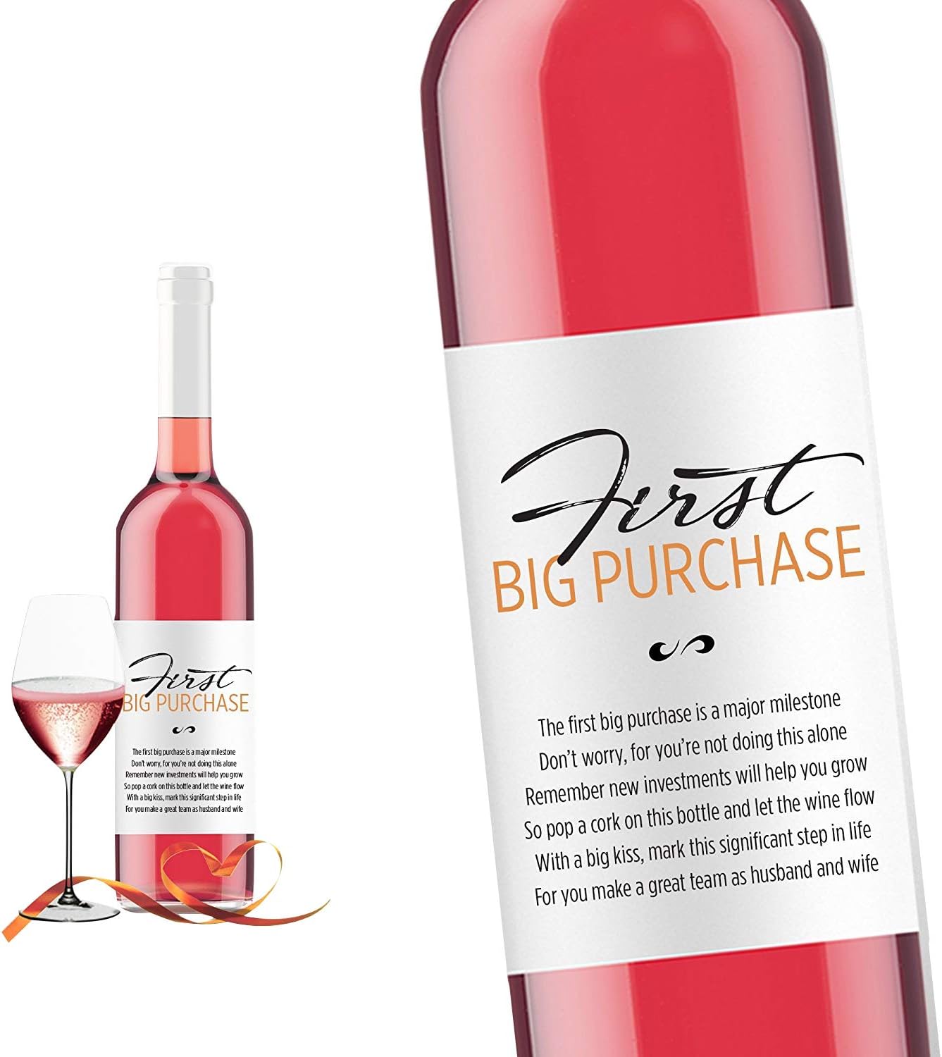 Amazon.com: Wine Bottle Sticker - Wine Labels for Wedding & Newlywed ...