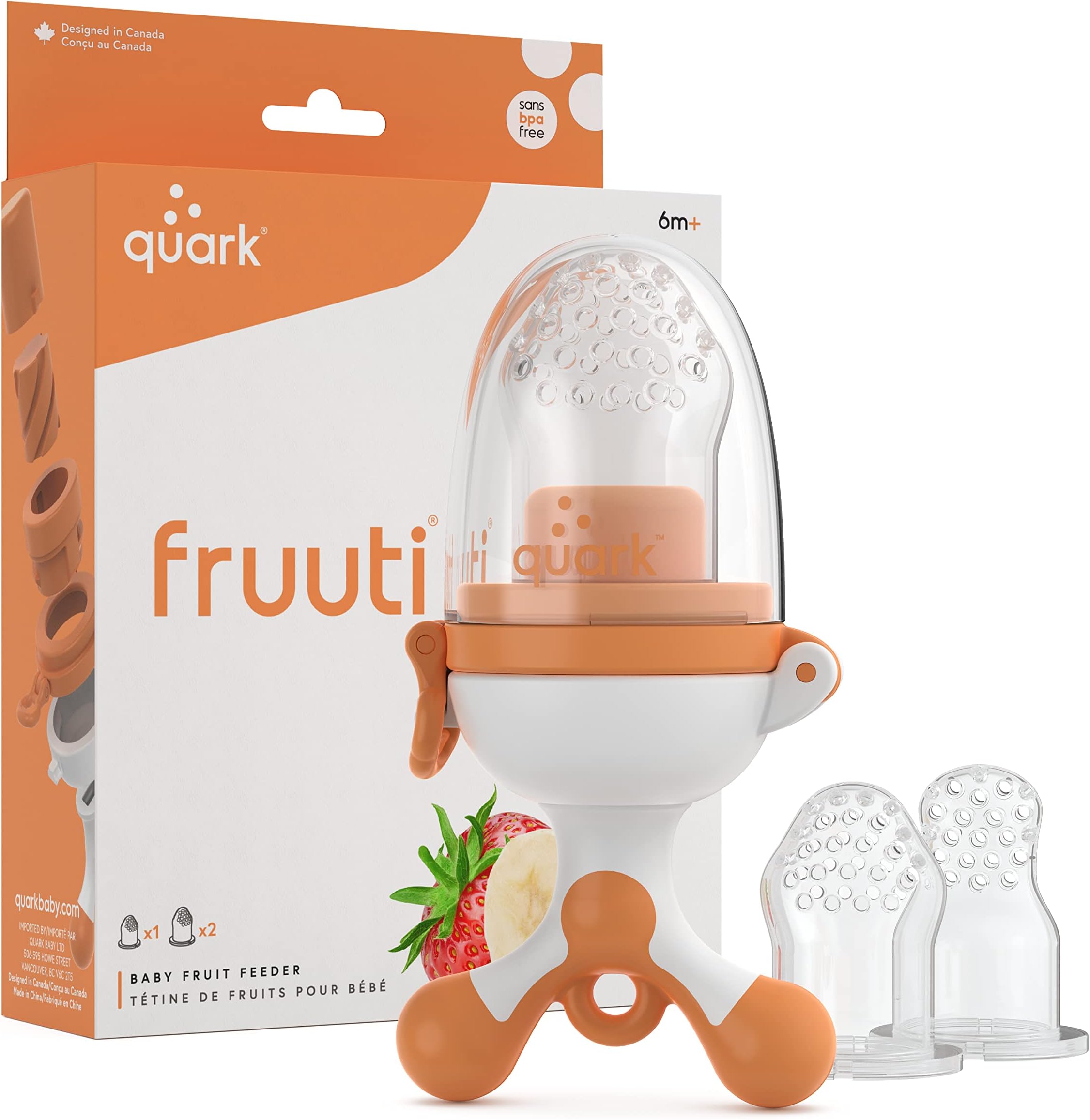 Amazon.com : Fruuti Baby Fruit Feeder by Quark - Frozen Teether & Baby ...